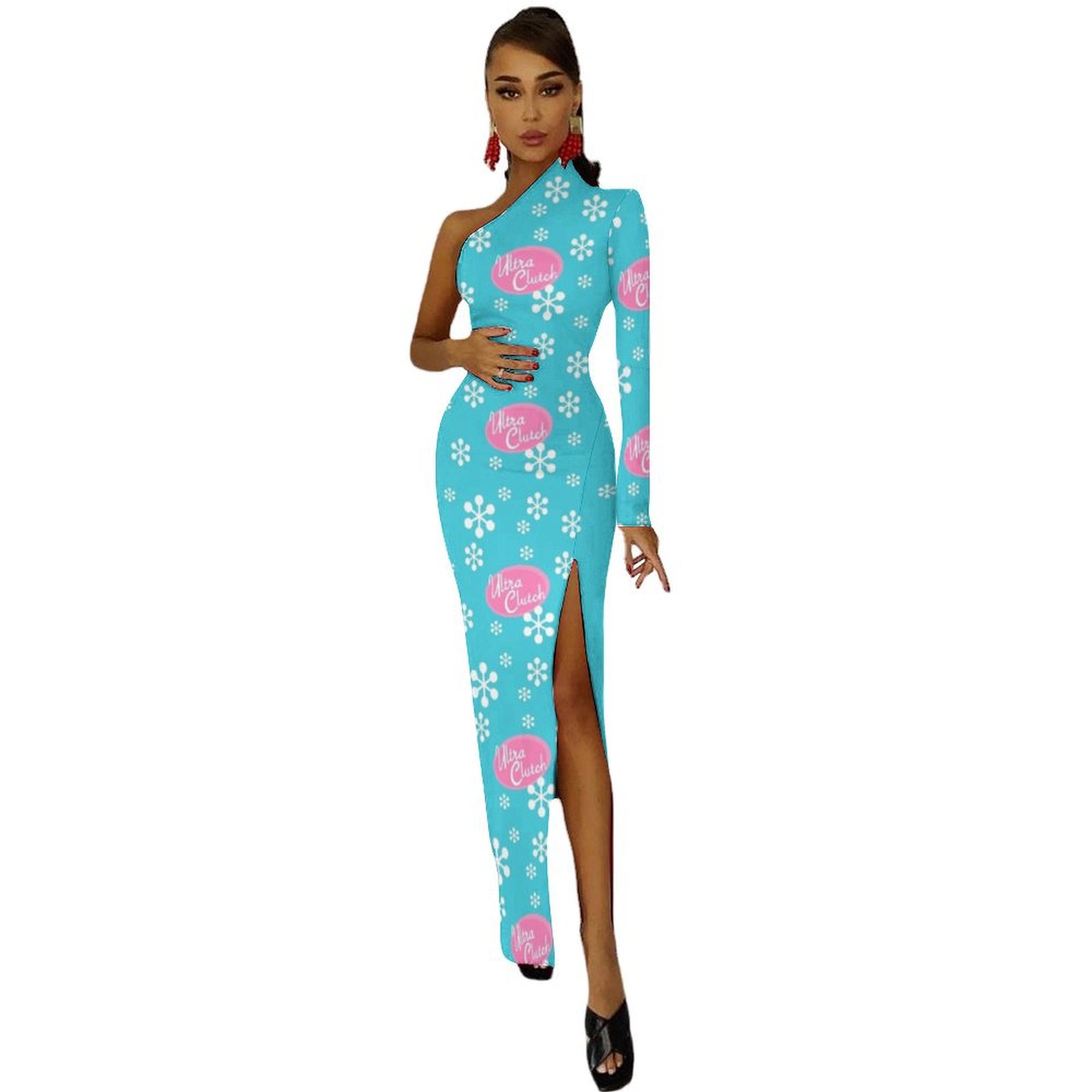 Ultra Clutch Hairspray Musical Half Dleeve Split Dress party dress ...