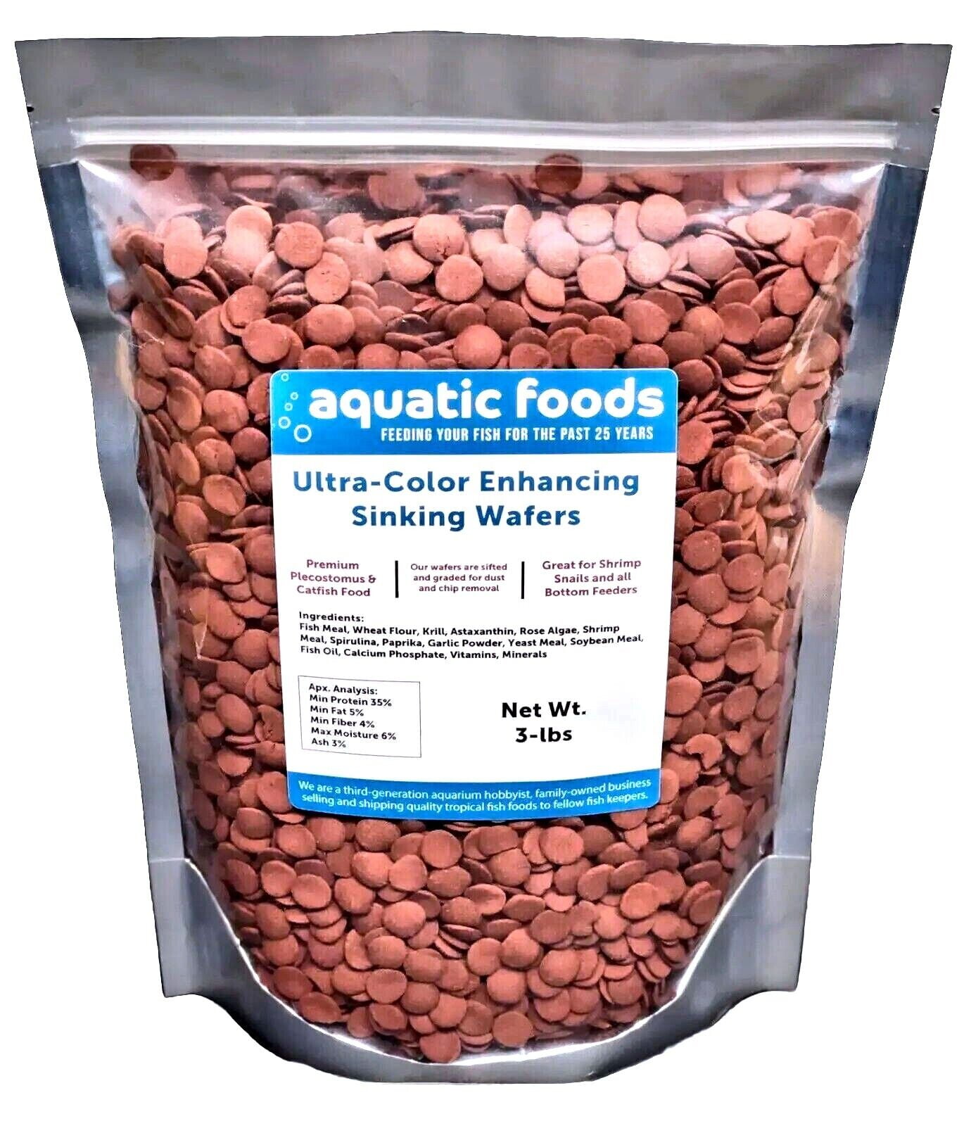 Ultra-Color Enhancing 1/2" Small Sinking Wafers with Color Enhancing ...