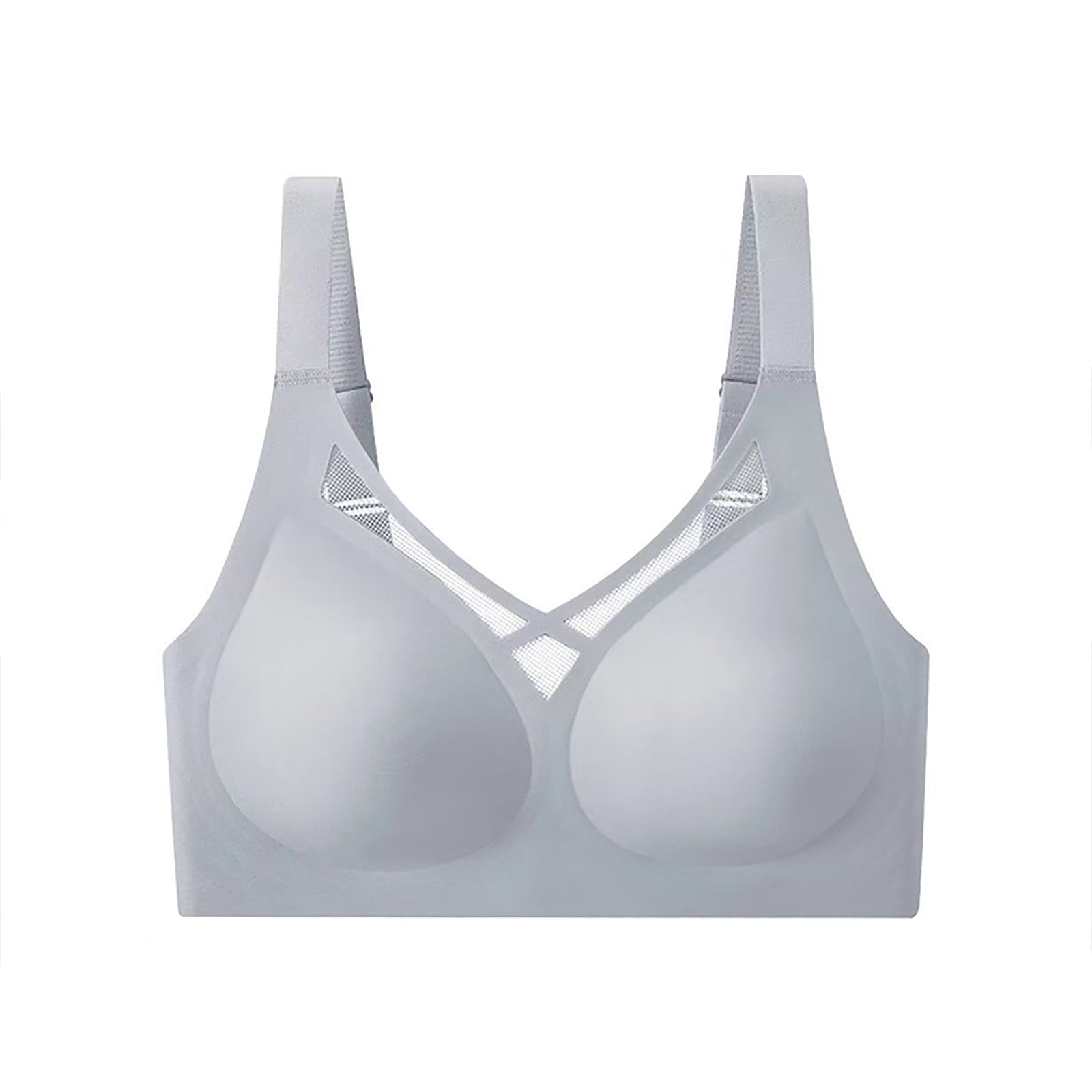 Ultra-Comfort Women's Wireless Push-Up Bra – Seamless Lift, Pure Color ...