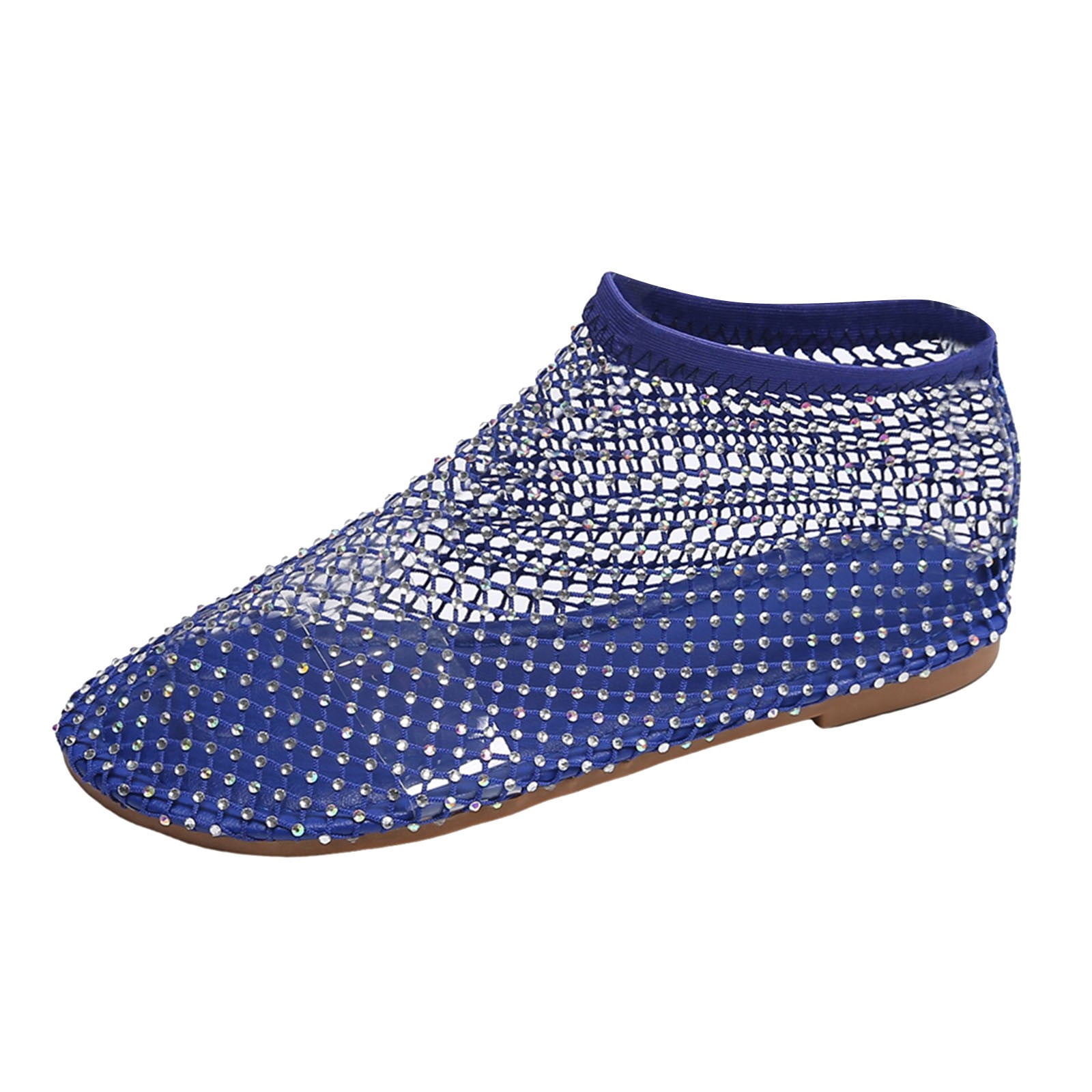 Ultra Comfortable Mesh Flats for Women Fishnet Sandals Low Heel Slip on ...