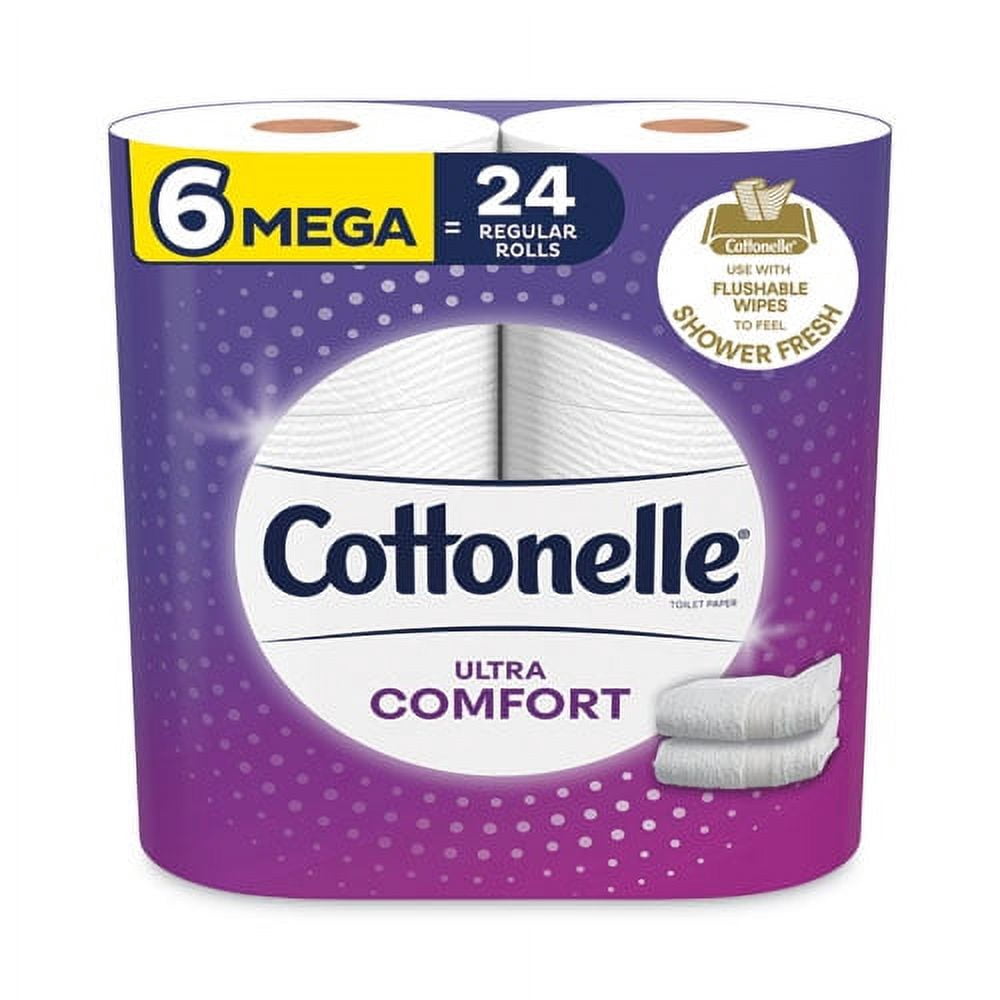 Ultra Comfortcare Toilet Paper, Soft Tissue, Mega Rolls, 2-ply, 284 ...