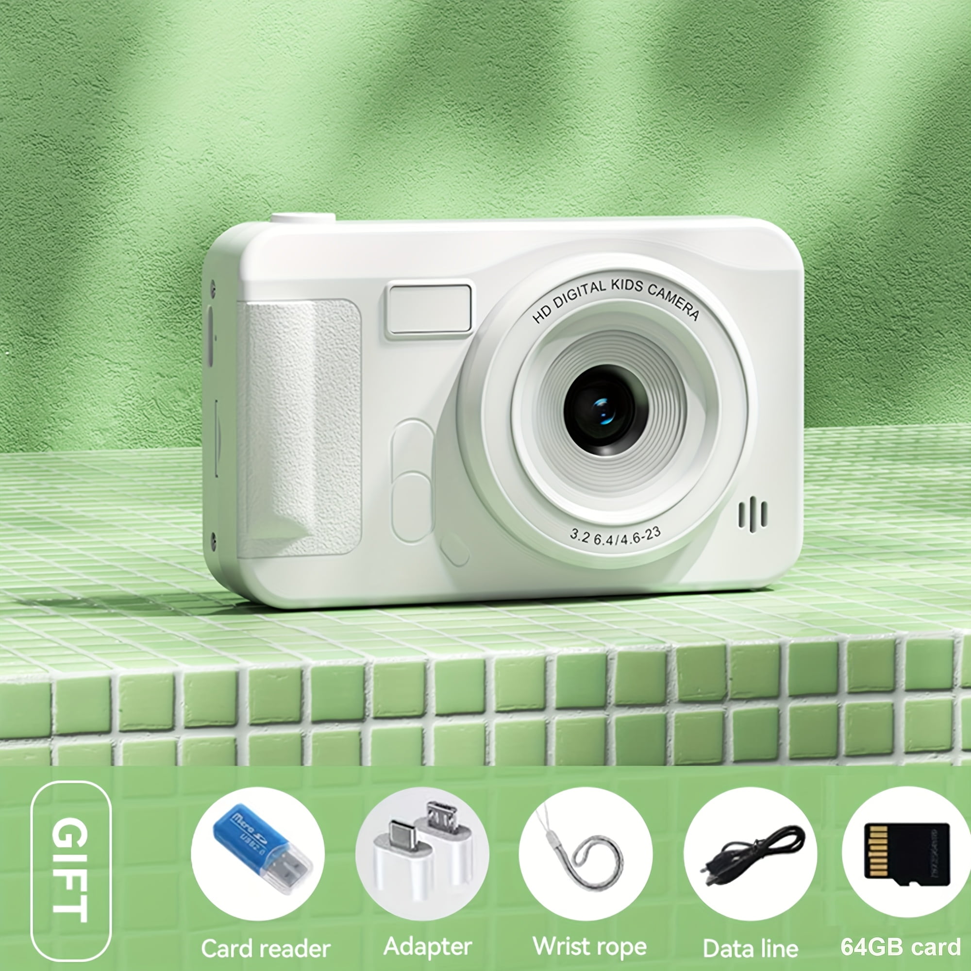 Ultra-Compact 4K HD Digital Camera for Teens - 4400W Pixels, 8x Zoom, 2 ...