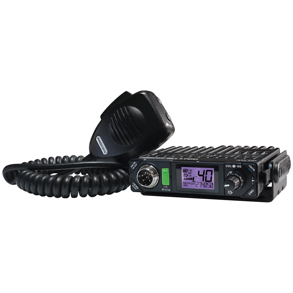 President Electronics BILLII Ultra Compact Am Fm Cb Radio - Walmart.com