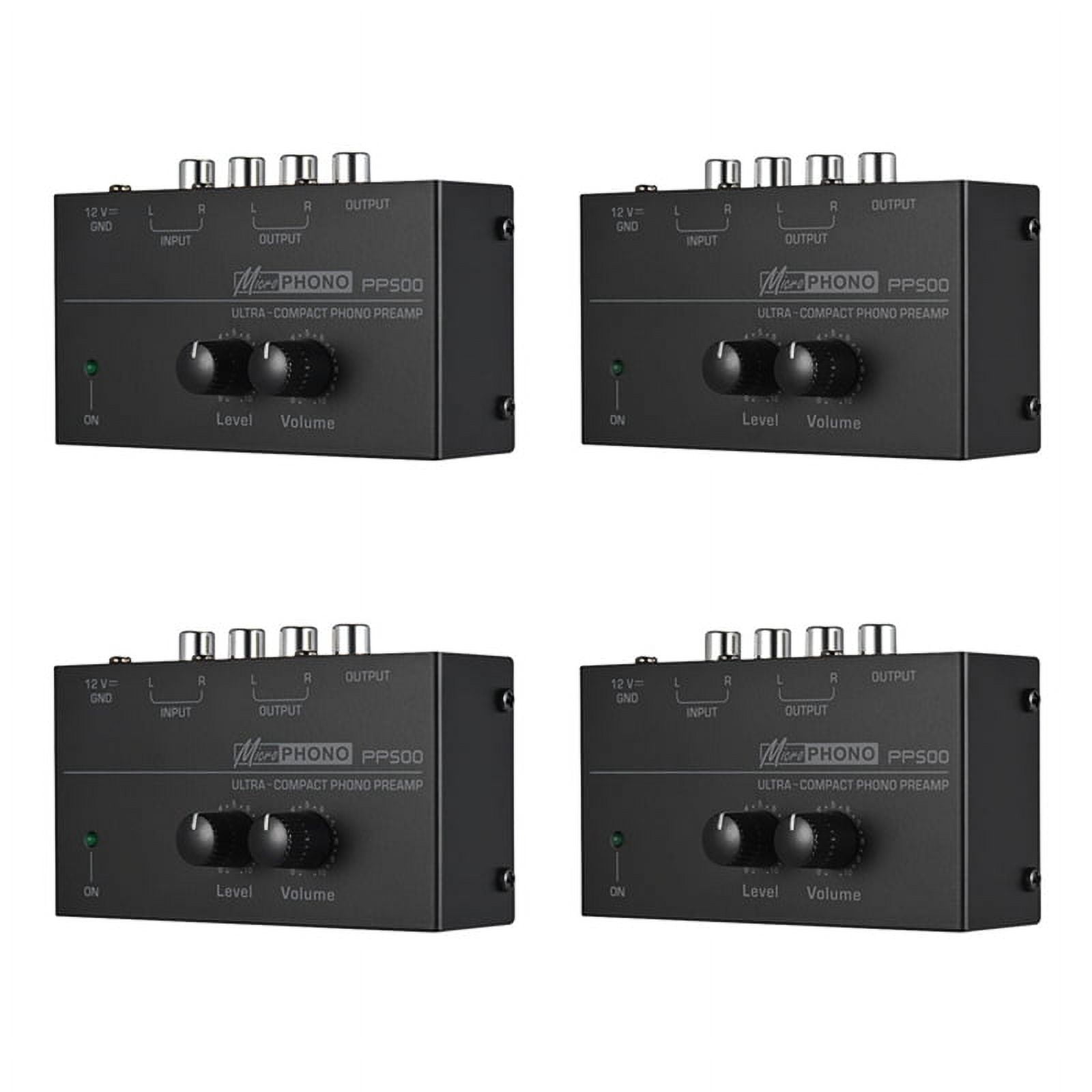 Ultra-Compact Phono Preamp PP500 with Bass Treble Balance US Plug ...