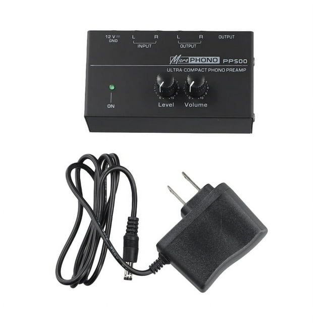 Ultra-Compact Phono Preamp PP500 with Bass Treble Balance Volume ...