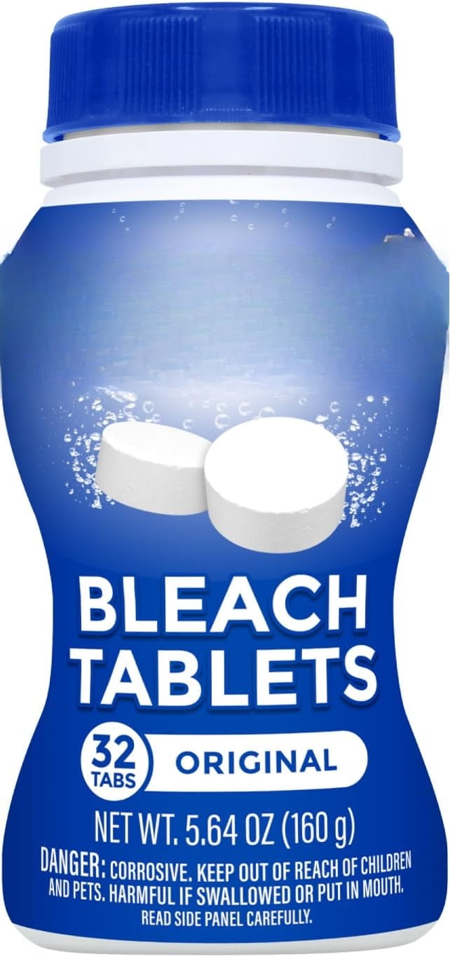 Ultra Concentrated Bleach Tablets [32 Tablets] - Original Scent - For ...