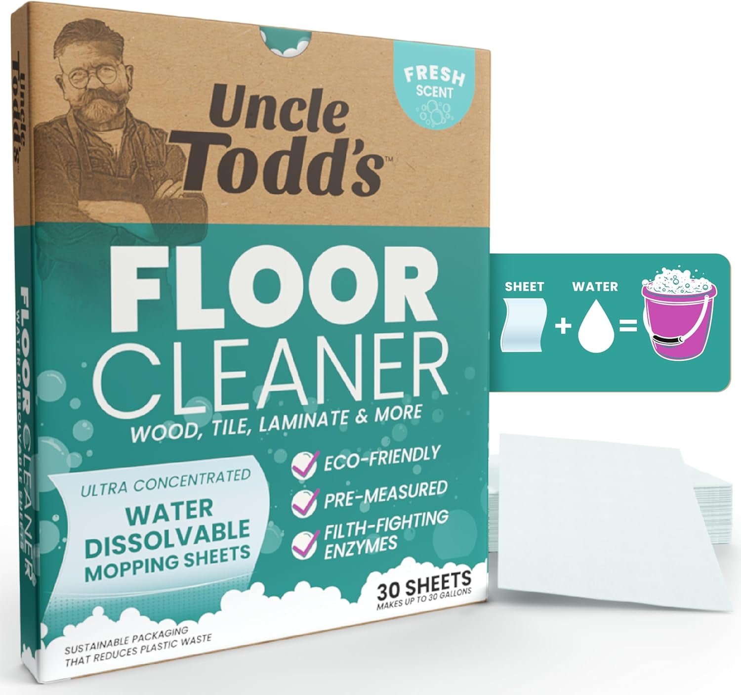 Ultra Concentrated Floor Cleaner For Mopping: 30 Natural, 100% ...