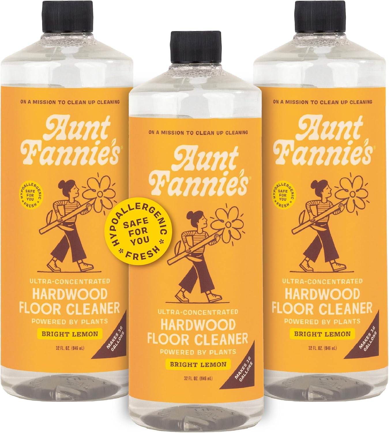 Ultra Concentrated Hardwood Floor Cleaner, Vinegar-Free Plant Based ...