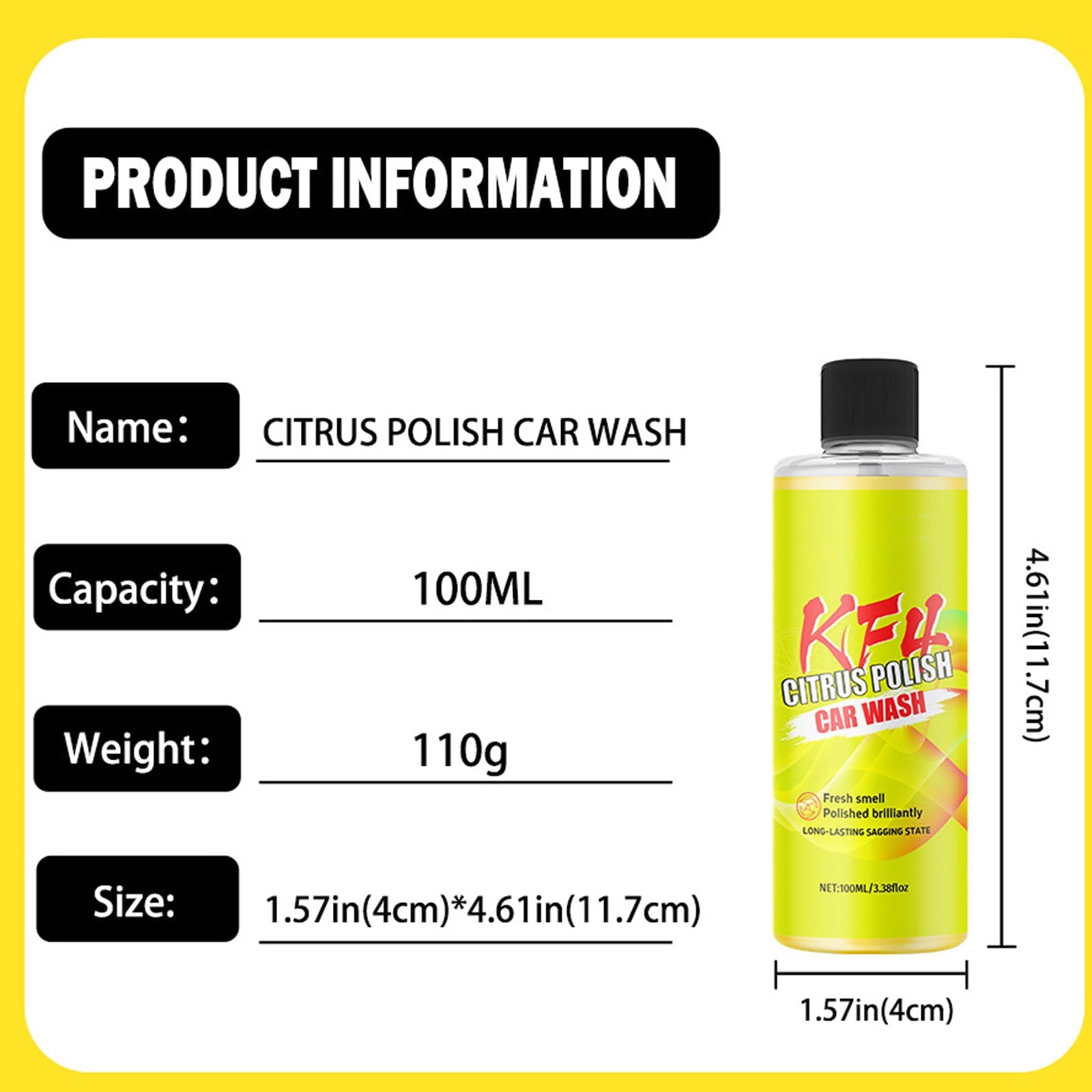 Ultra-Concentrated High-Foam Car Wash Soap - Powerful Degreaser, Streak ...