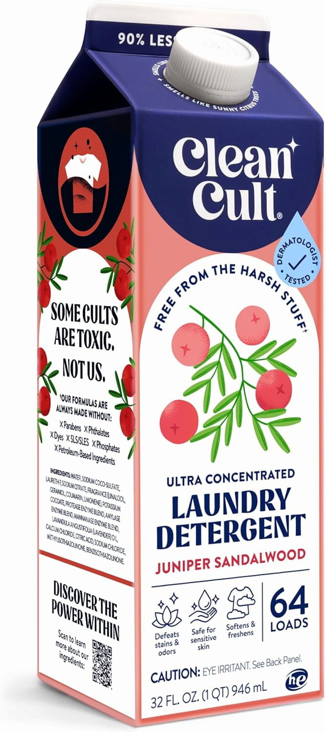 Ultra Concentrated Liquid Laundry Detergent Soap, 64 loads (32 oz ...