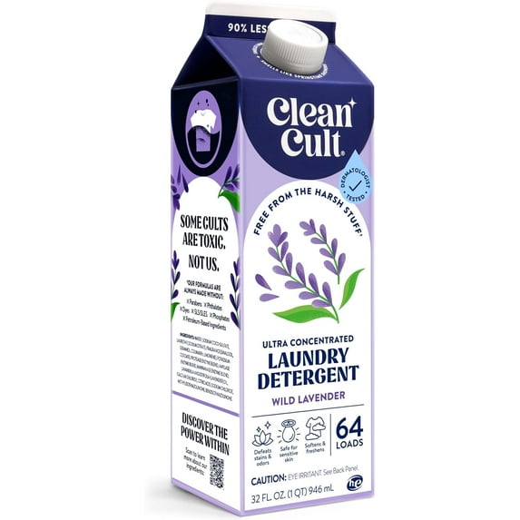 Ultra Concentrated Liquid Laundry Detergent Soap, 64 loads (32 oz ...