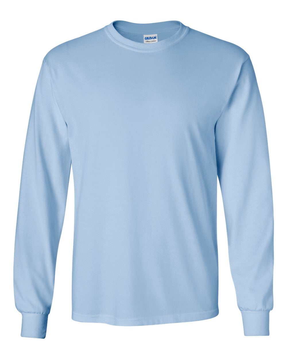 Ultra Cotton Long Sleeve T-Shirt, M, Light Blue - Walmart.com