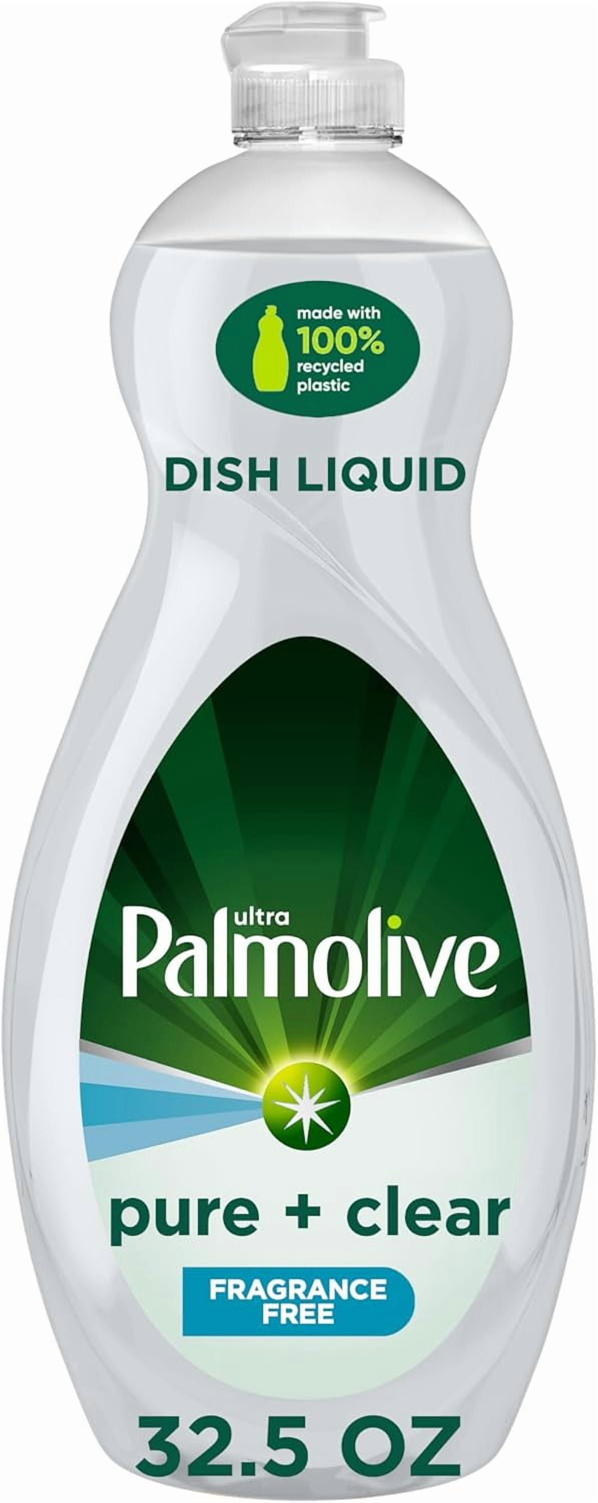 Ultra Dishwashing Liquid Dish Soap, Pure + Clear Fragrance Free - 32.5 ...