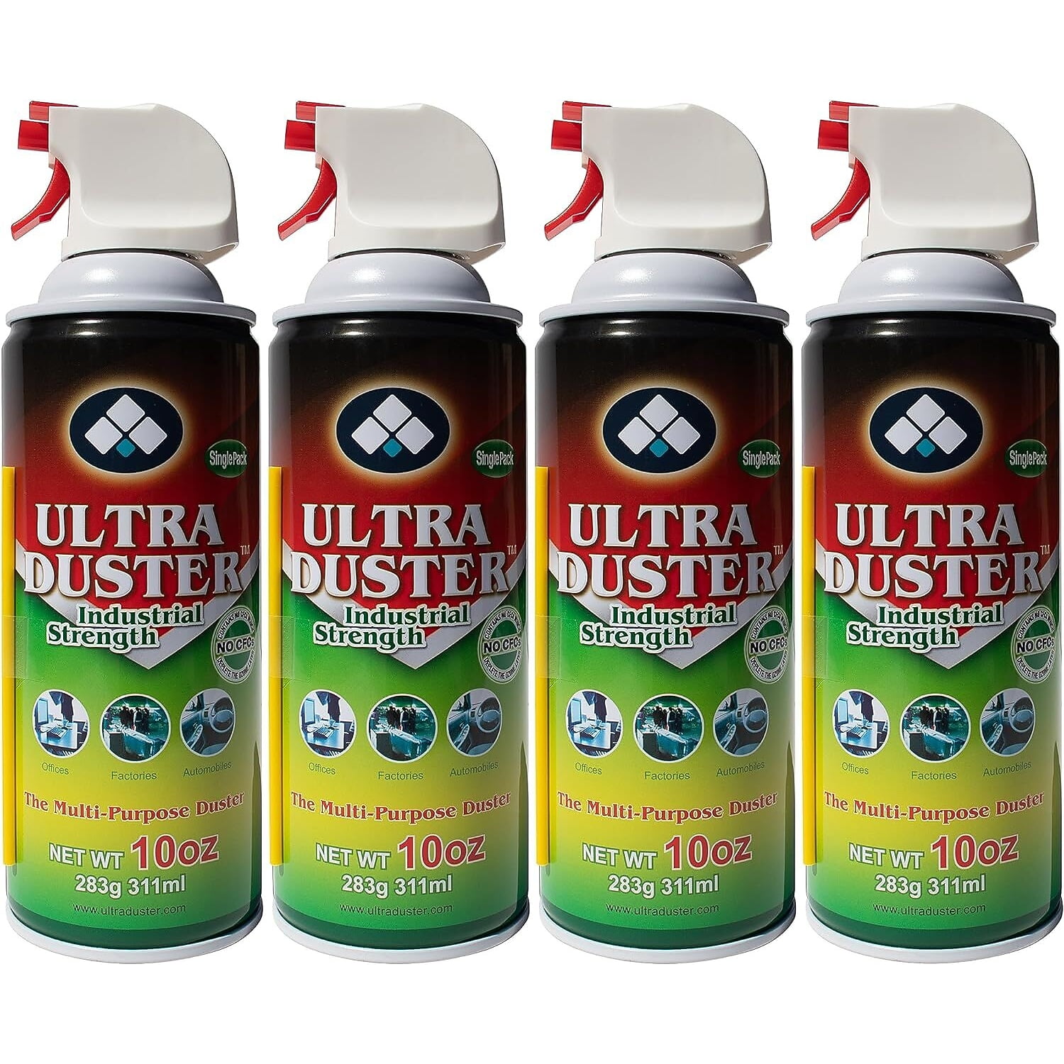 NXT Technologies Ultra Duster Compressed Air Cleaner, 10 oz, 4/Pack ...