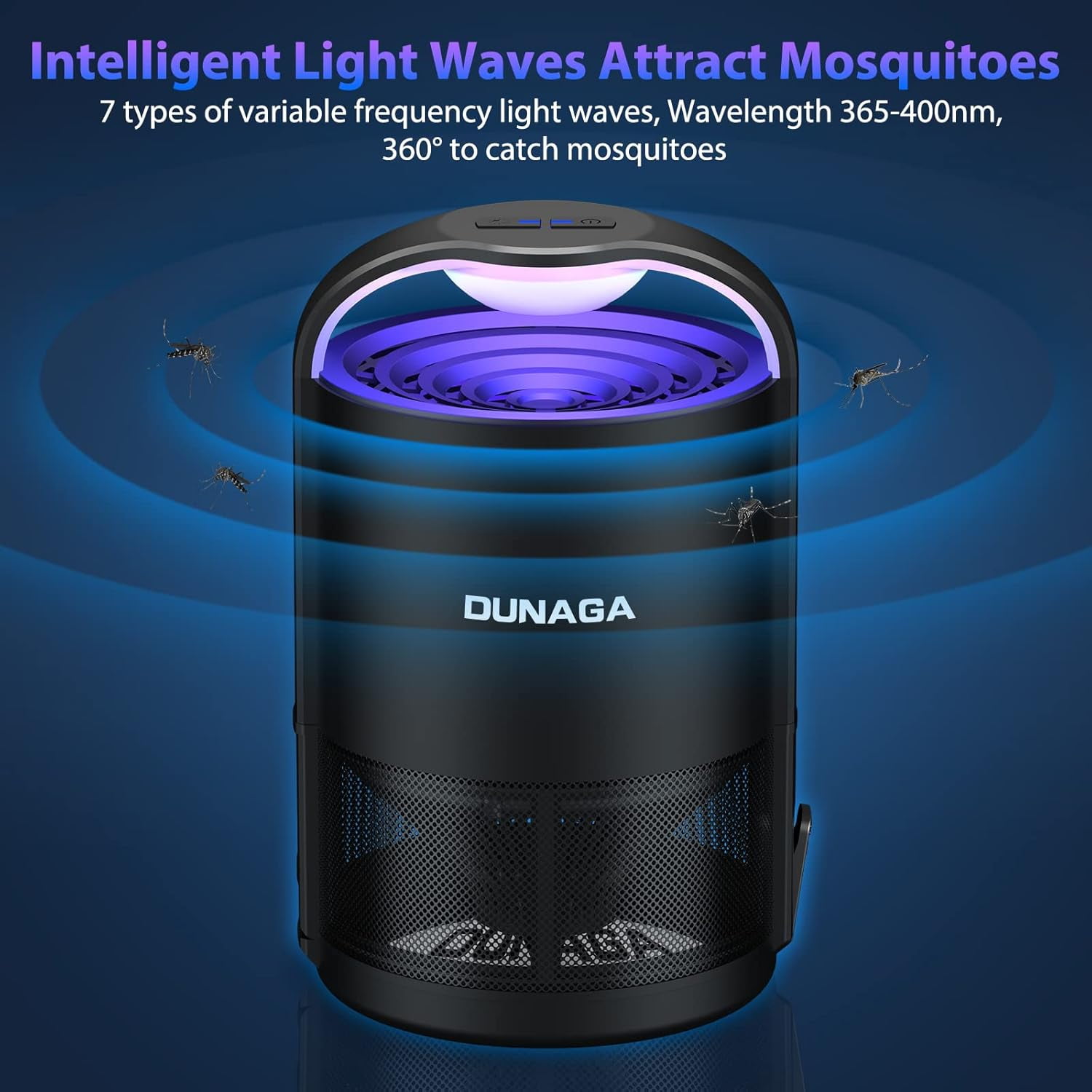 Ultra-Efficient Electric Mosquito Killer – 360° LED Trap with Turbo Fan ...