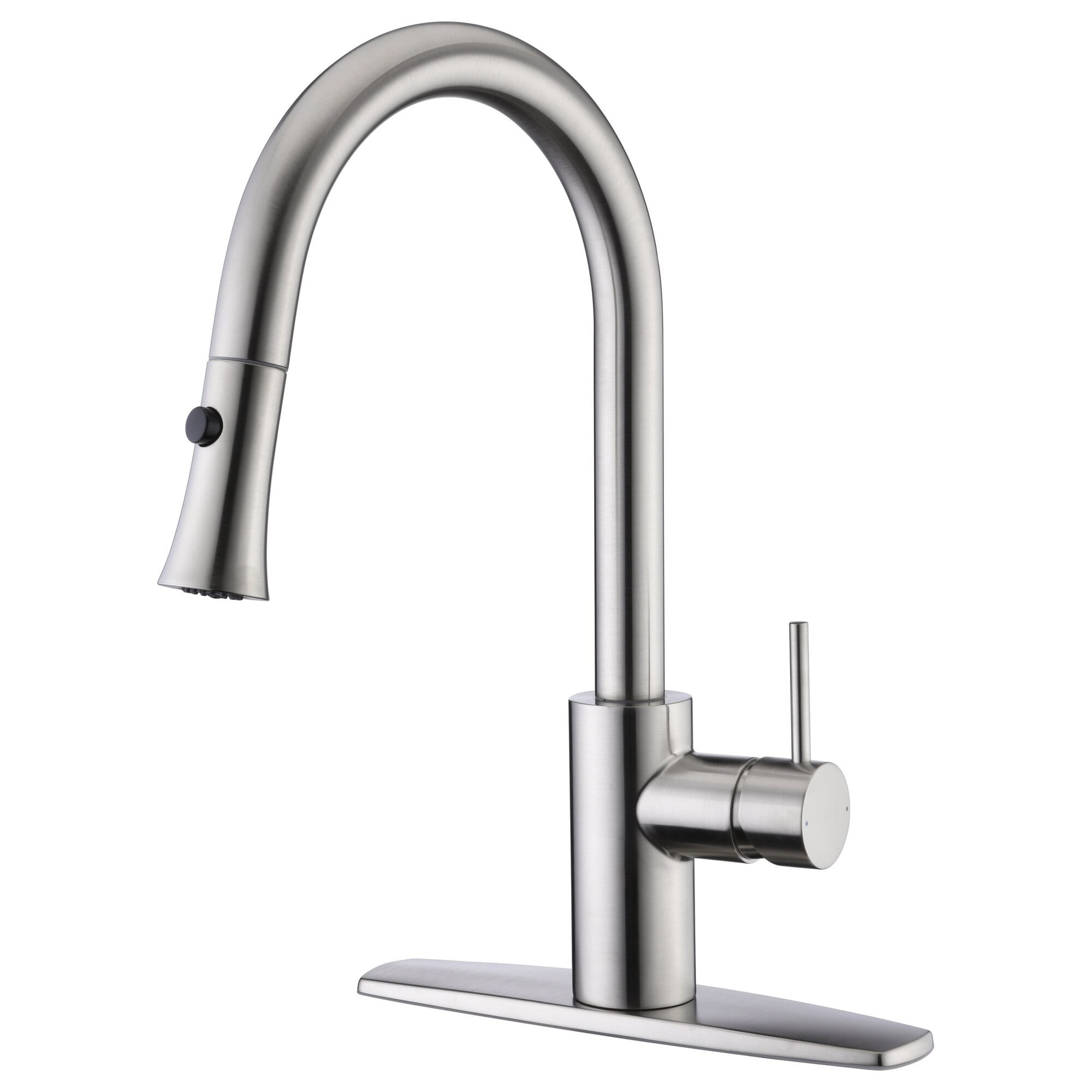 Ultra Faucets Euro Collection Single-Handle Kitchen Faucet With Pull ...