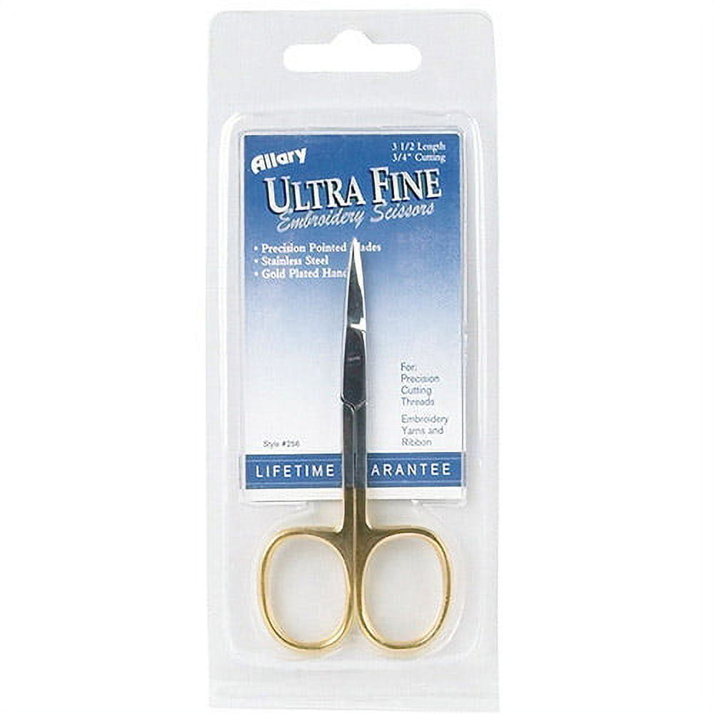 Ultra Fine Embroidery Scissors, Gold Plated, 3-1/2" - Walmart.com