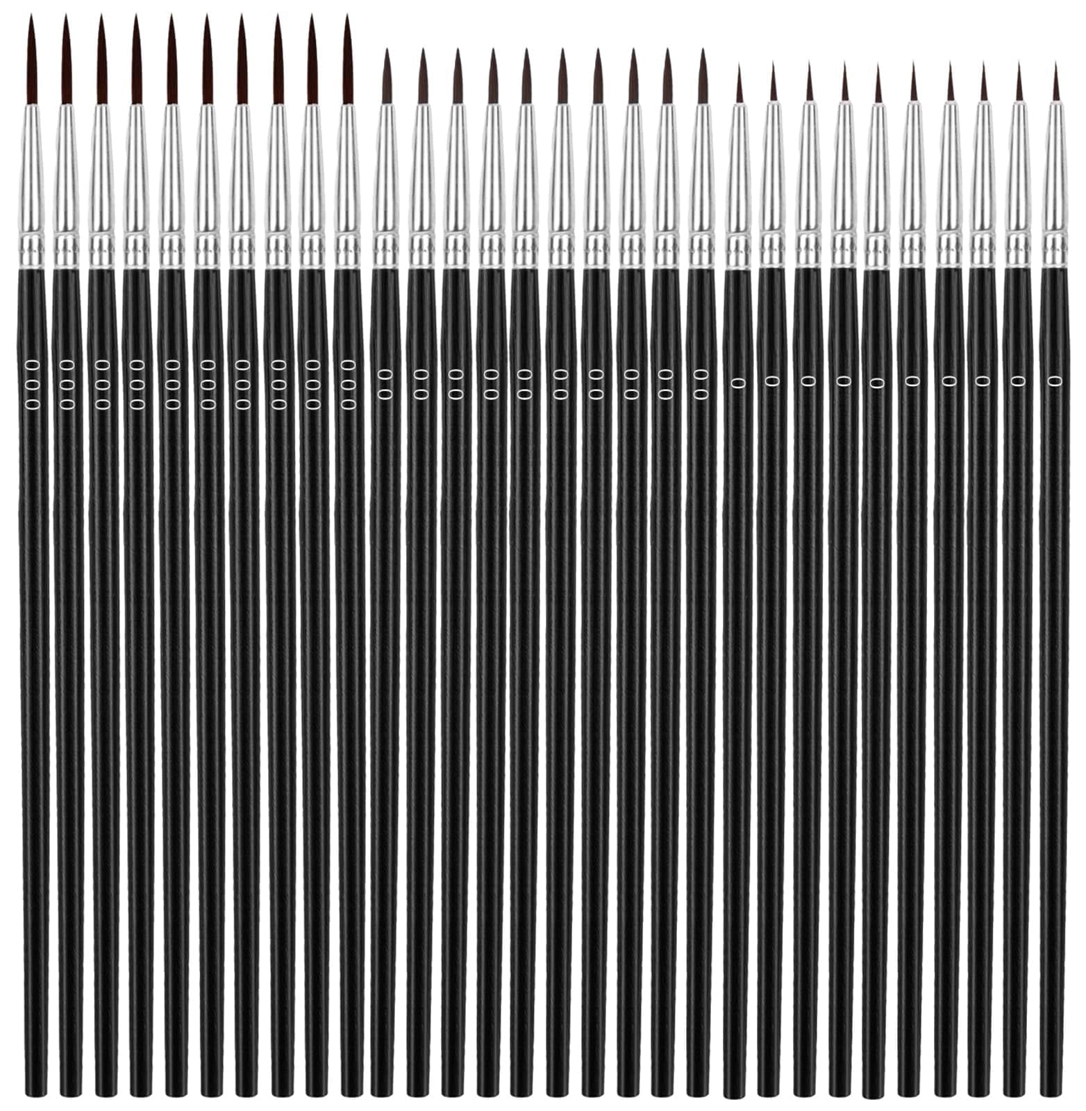 Ultra Fine Paint Brushes 30 Pack, Small Detail Brushes for Miniature ...