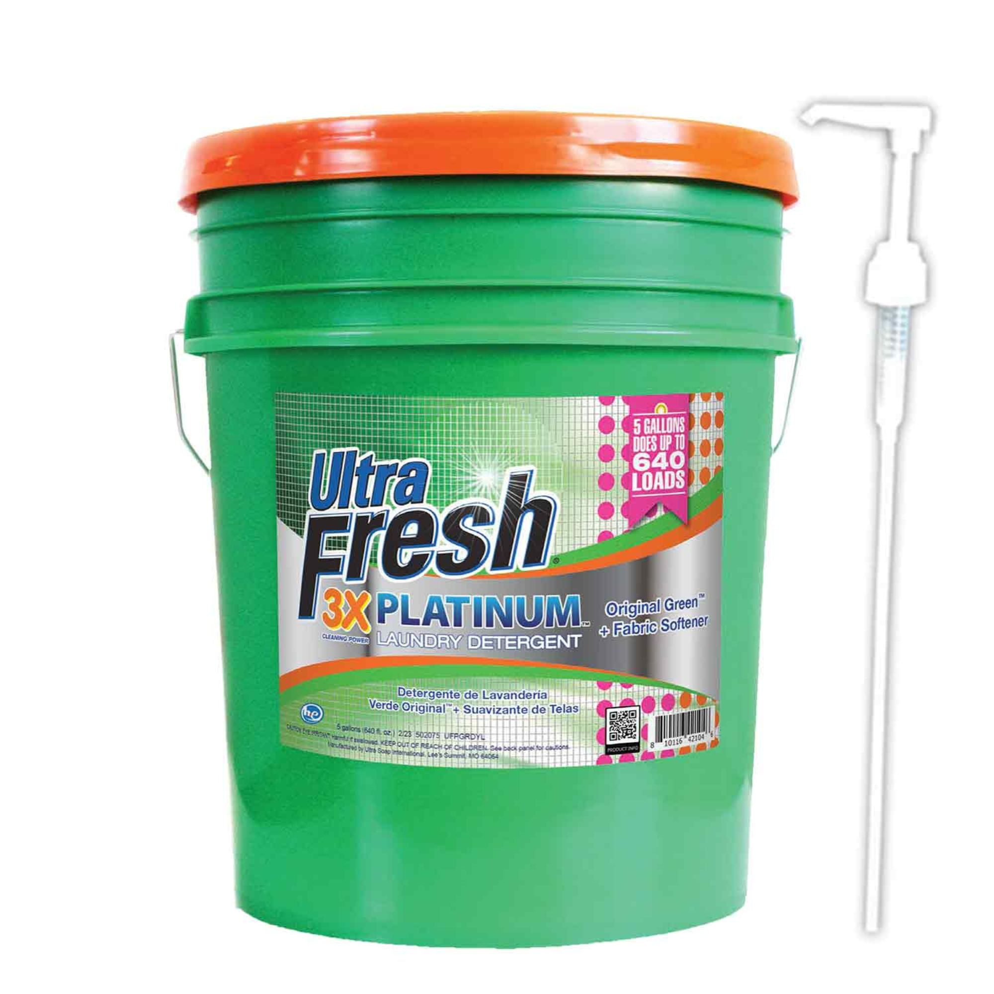 Ultra Fresh 3X Platinum Liquid Laundry Detergent with Fabric Softener ...