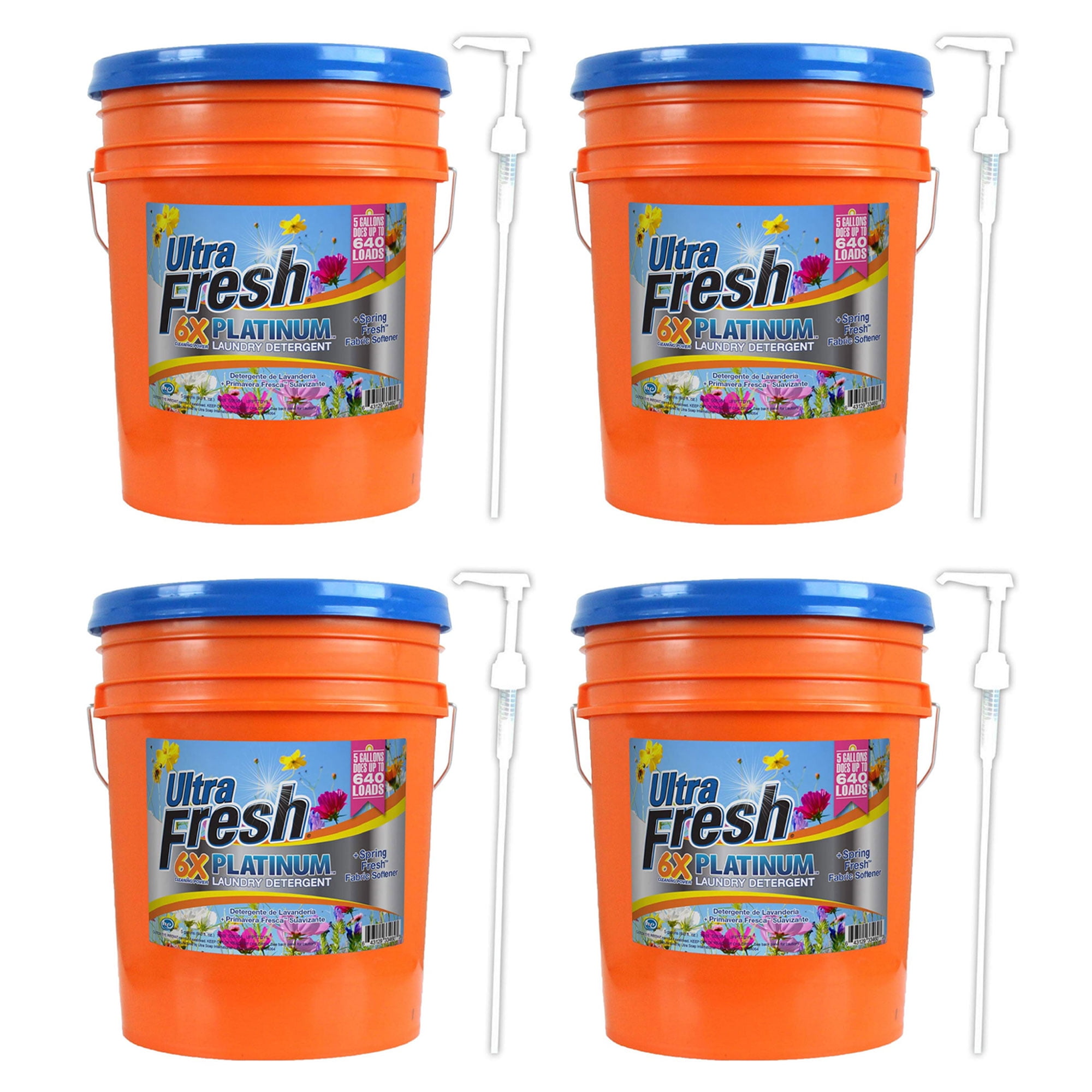 Ultra Fresh 6X Platinum 5 Gal Detergent with Spring Fresh Softener (4 ...