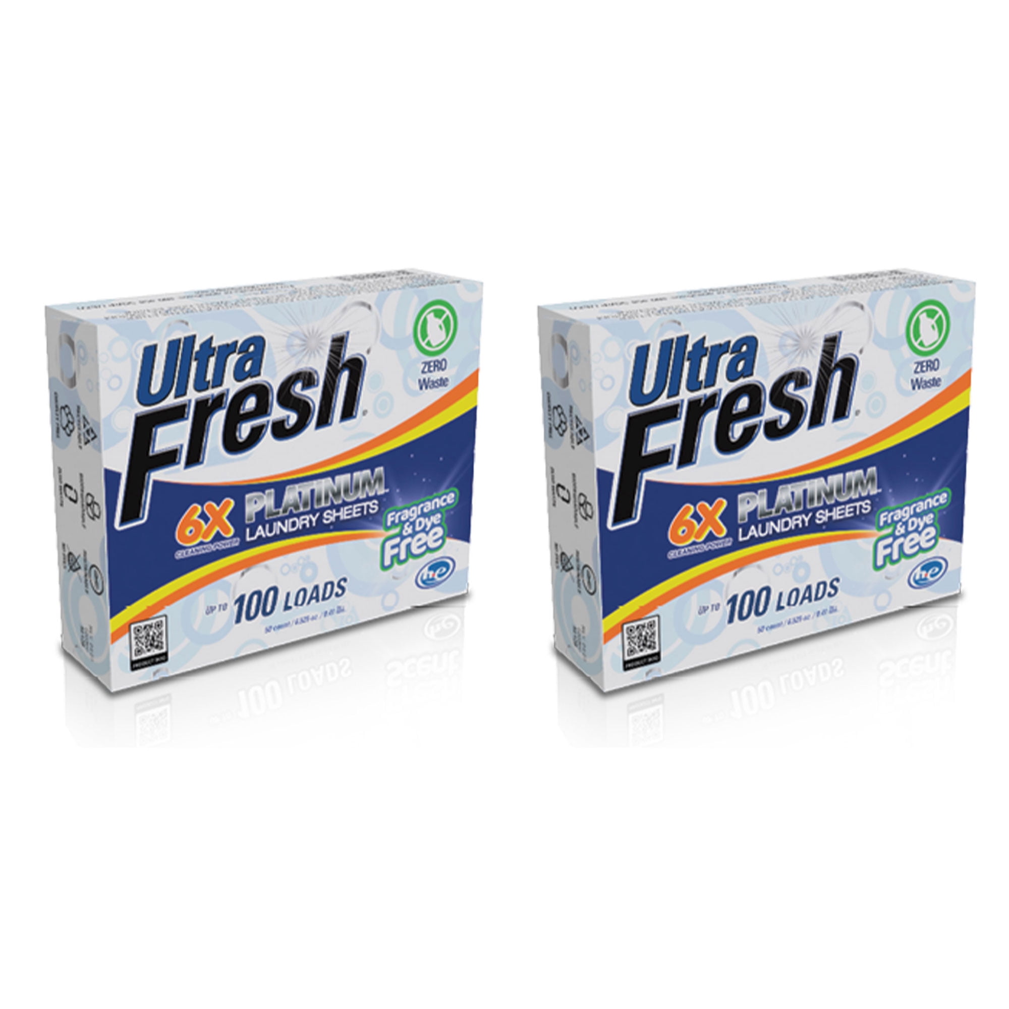 Ultra Fresh Platinum 6X Laundry Detergent Fragrance Sheets, 2 Pack ...