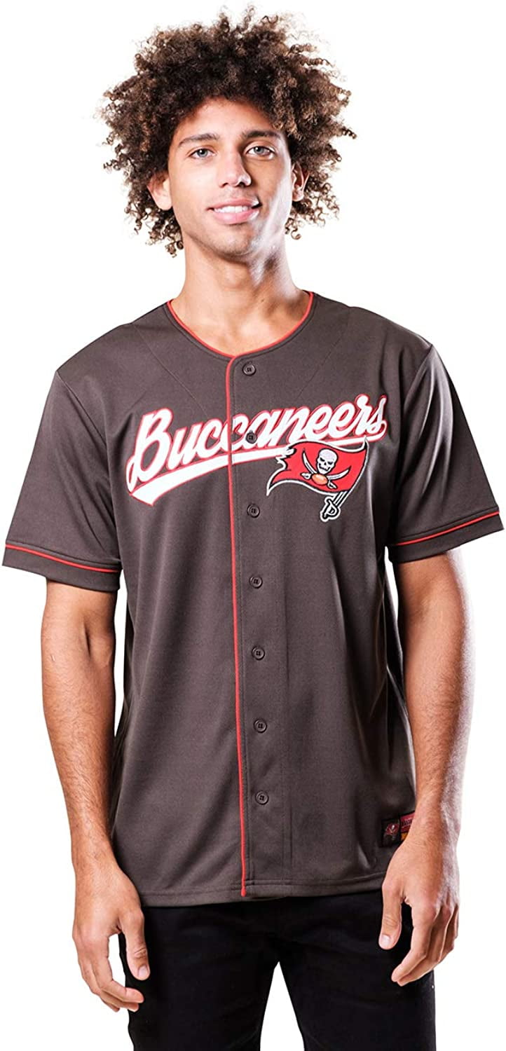 Ultra Game NFL Mens Game Day Button Down Baseball Mesh Jersey Shirt ...