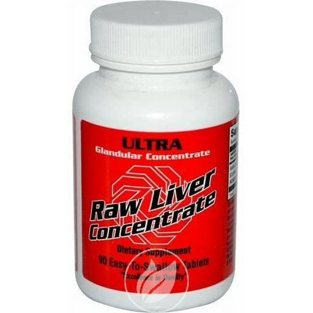 Ultra Glandulars Raw Liver Concentrate Tablets, 8000 Mg, 90 Count ...