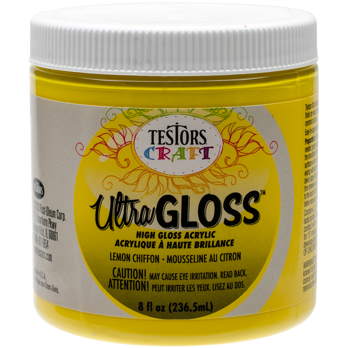 Ultra Gloss Paint 8oz-Lemon Chiffon - Walmart.com