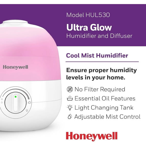 Ultra Glow Light Changing Humidifier and Diffuser – Cool Mist for ...