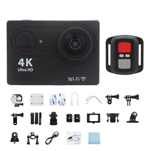 Ultra HD 4K/30fps Outdoor Mini Action Camera Remote Control Sport ...