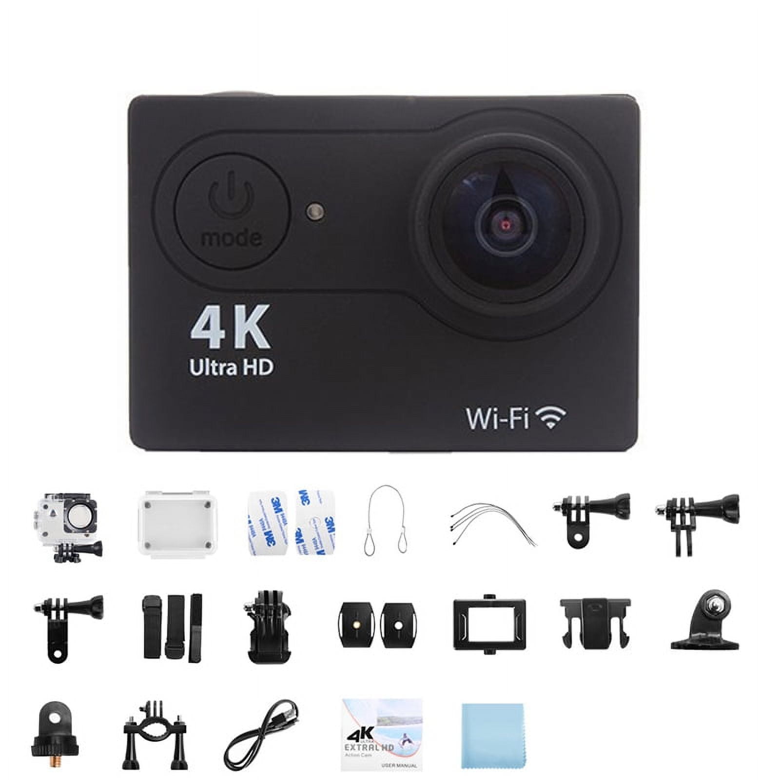 Ultra HD 4K Action Camera 1080P/30FPS WiFi 2.0-inch 170D Underwater ...