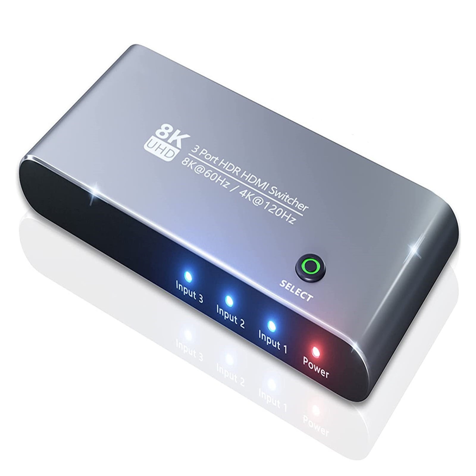 Ultra HD Switch 3 Port HDMI-compatible 2.1 Switcher Box 3 In 1 Out ...