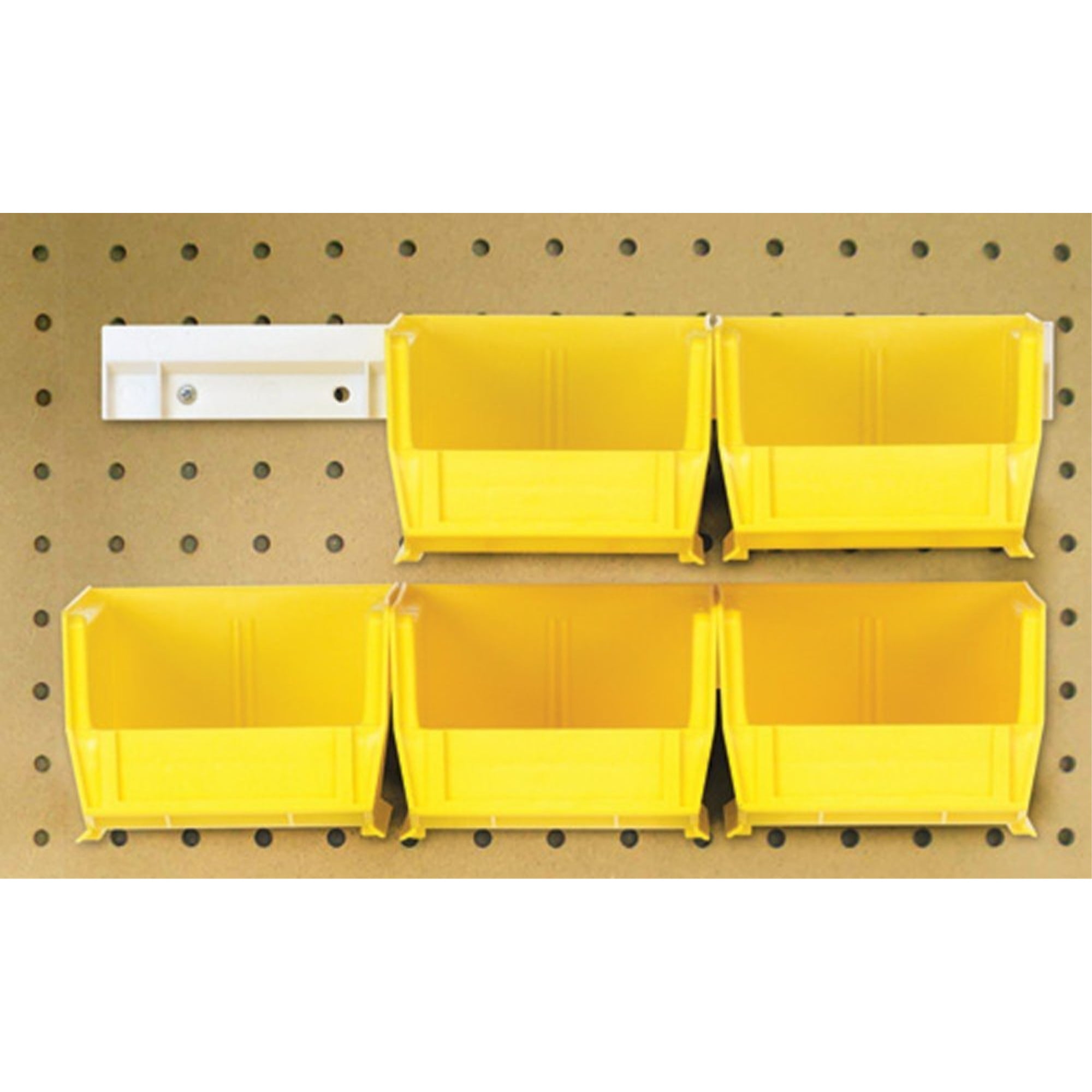 Ultra Hanging System- 6 Ivory Bins + 2 Plastic Rails, Colors: IvoryBins ...