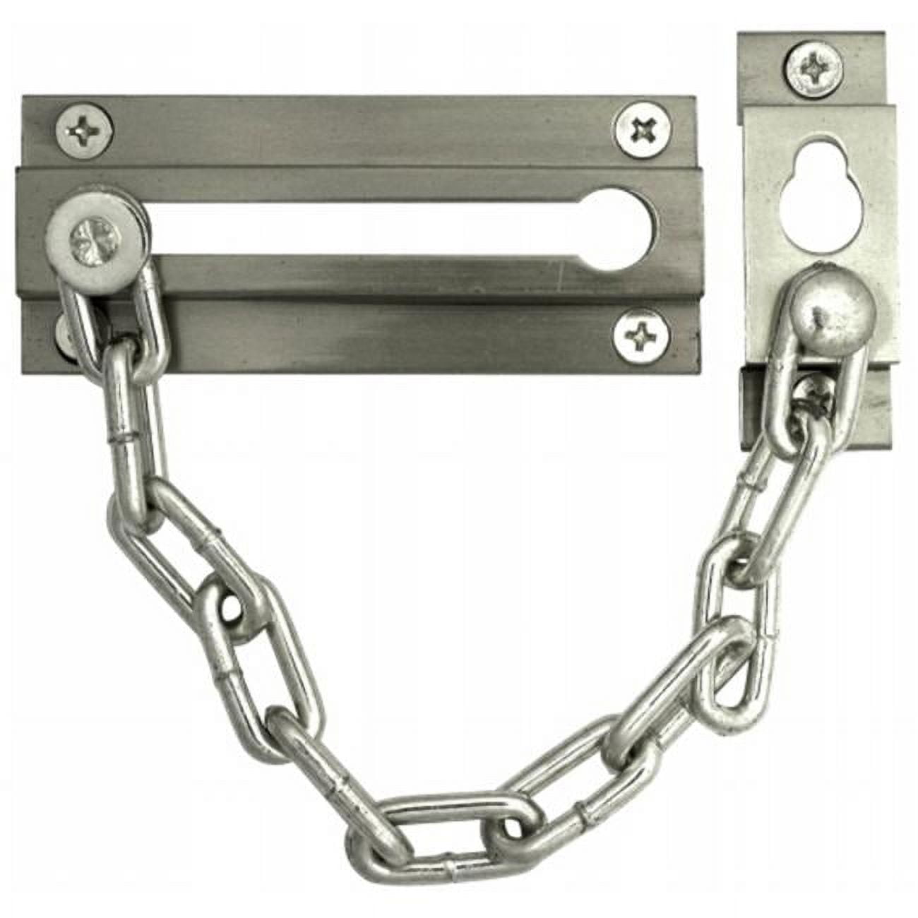 Ultra Hardware 29014 Satin Nickel Brass Chain Door Guard 3 L x 2 H in ...
