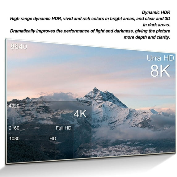 Ultra High Speed DisplayPort 2.1 Cable, 16K/8K Resolution, 40Gbps ...
