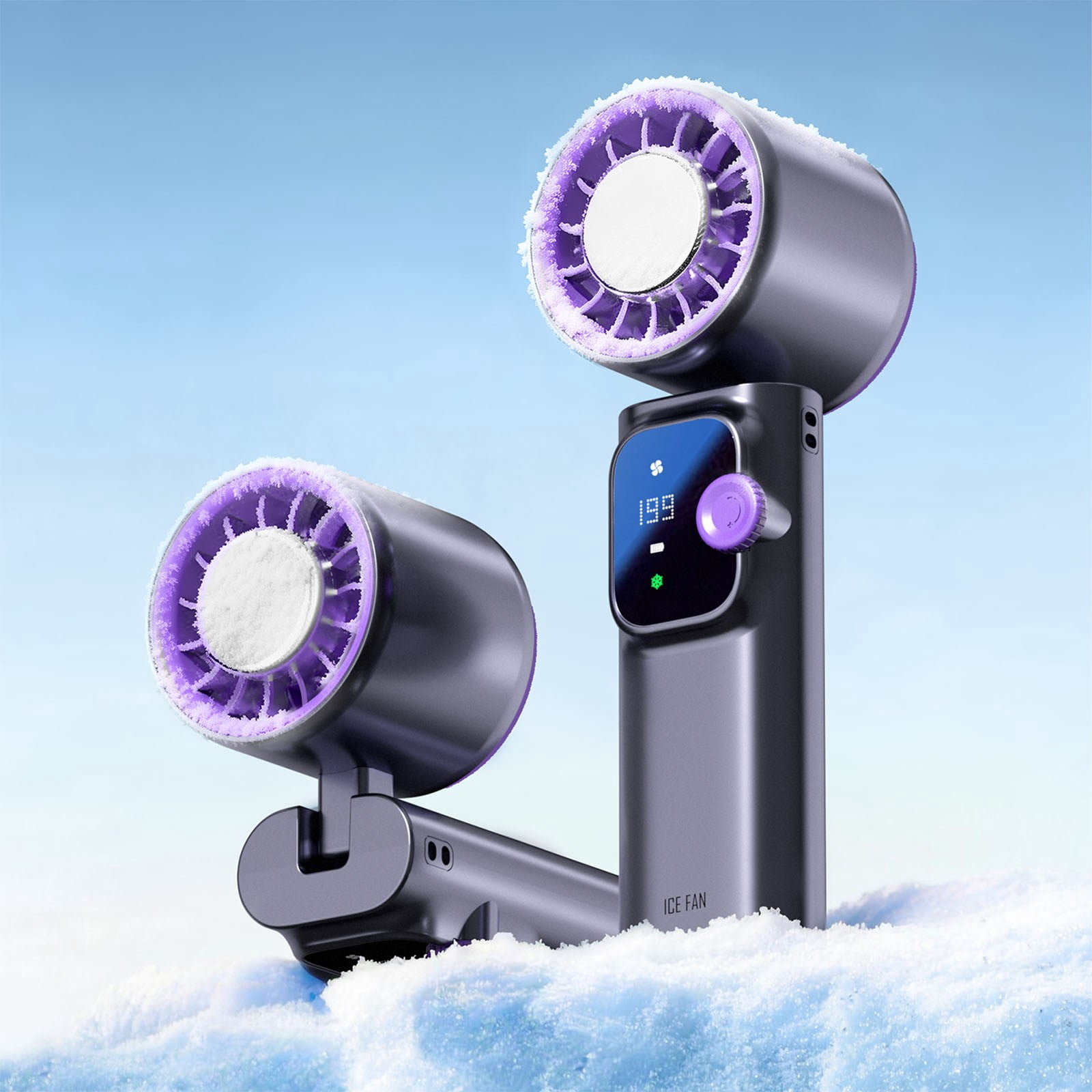 Ultra High-Speed Thermoelectric Cooling Handheld Mini Fan, 1-199 Speeds ...