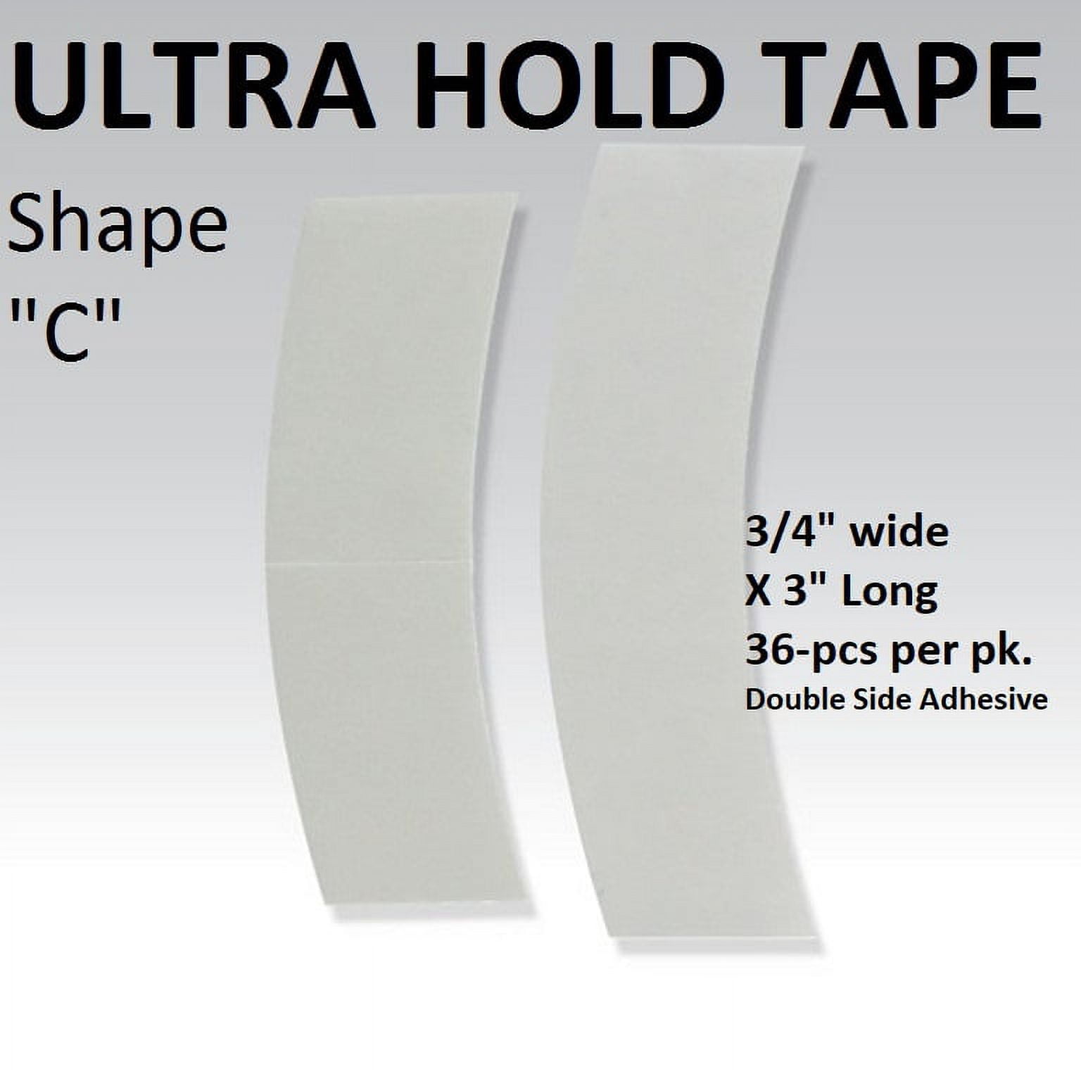 Ultra Hold Adhesive Tape shape C Double side adhesive 36-pieces ...