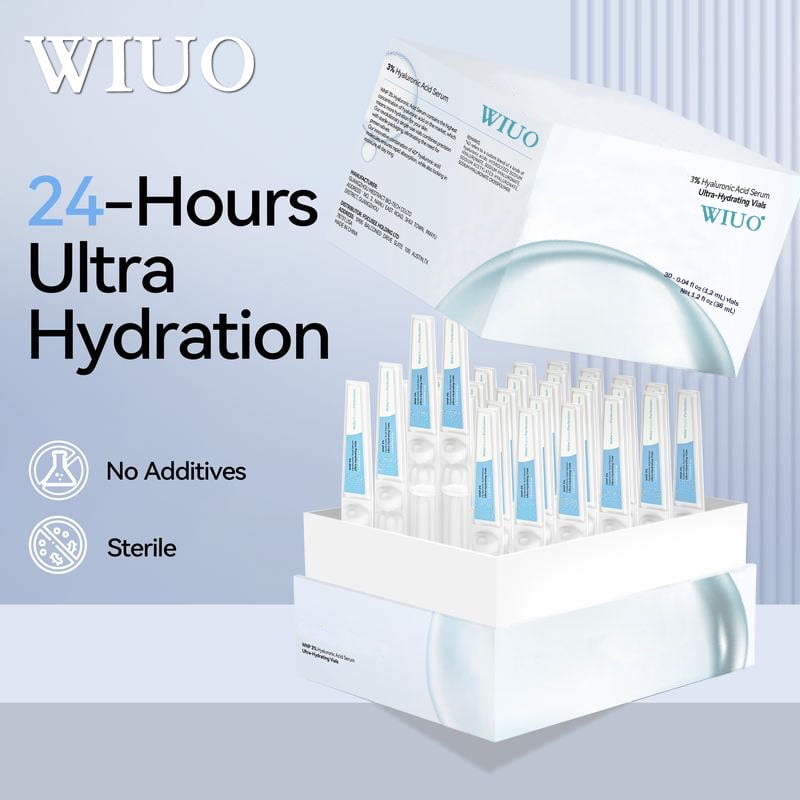Ultra-Hydrating Serum -Vegan | 3% Hyaluronic Acid Glass Skin Single-Use ...