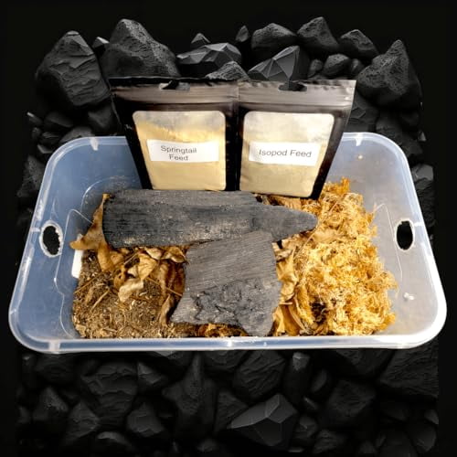 Ultra Isopod Habitat Kit | Includes Soil, Charcoal Hides, Sphagnum Moss ...
