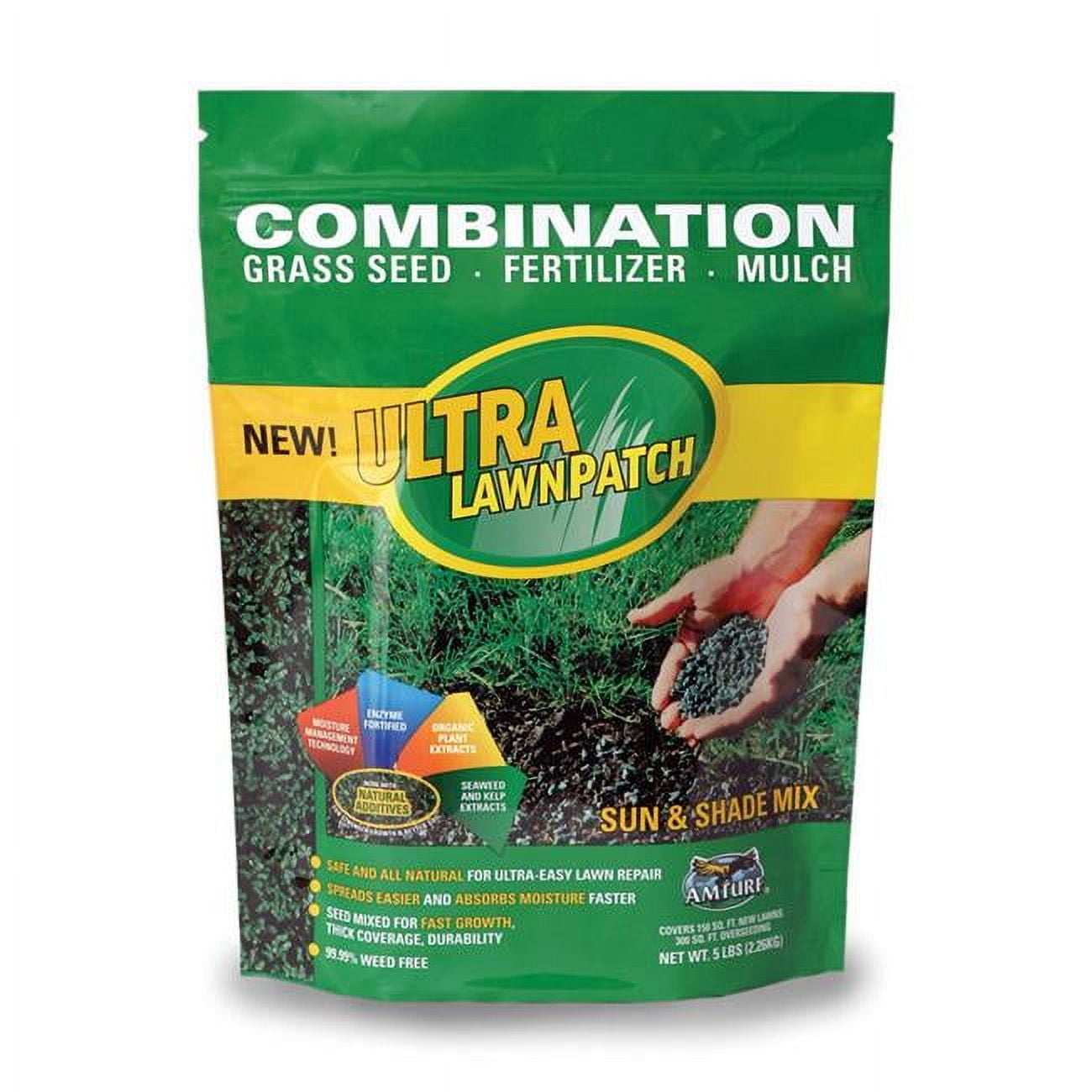 Ultra Lawn Patch Sun and Shade Mix: Grass Seed for New Yard Repair ...
