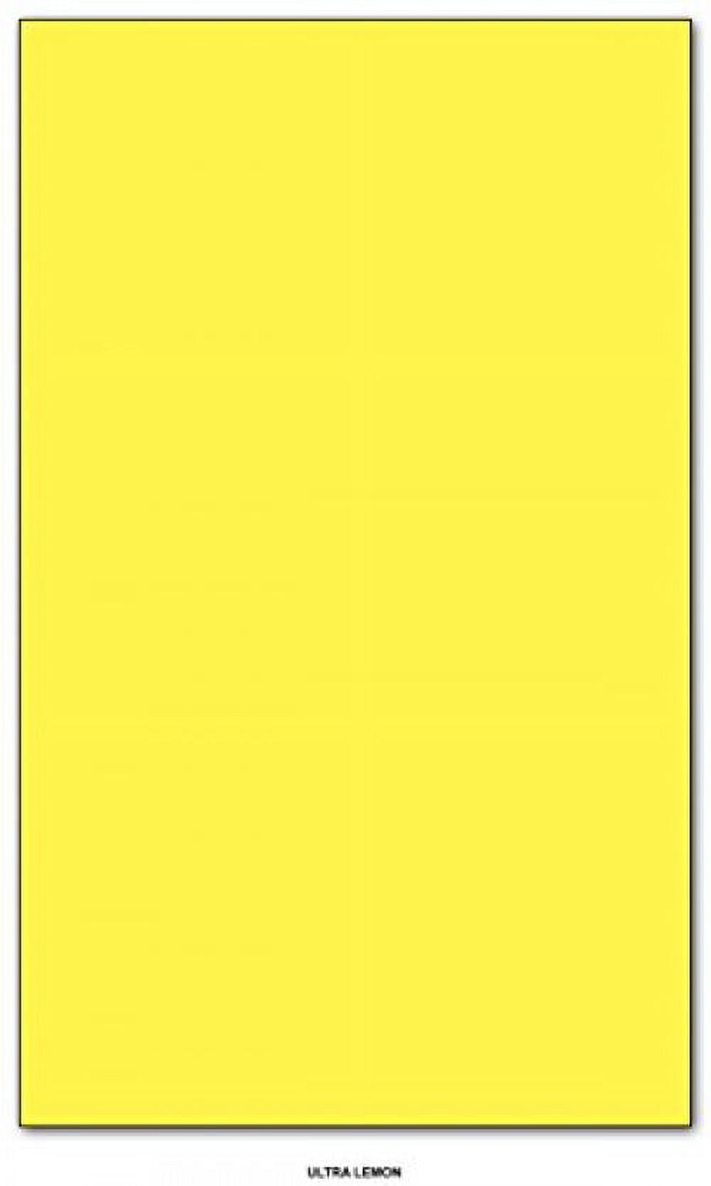 Ultra Lemon - Ultra Bright Neon Colored Card / Cover Stock 65lb. Size 8 ...