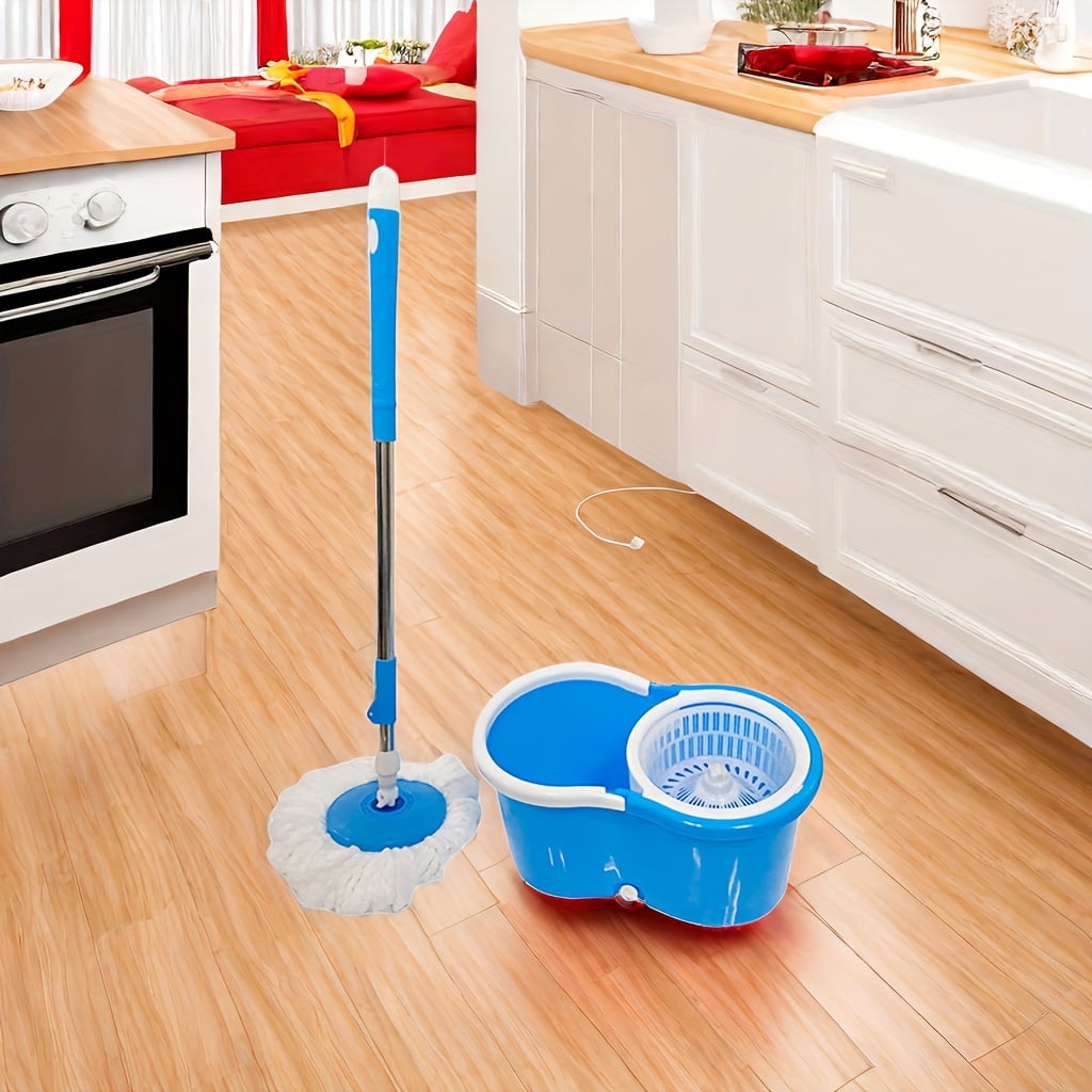 Ultra-Light 360° Spin Mop Set - 47" Extendable Stainless Steel Handle ...