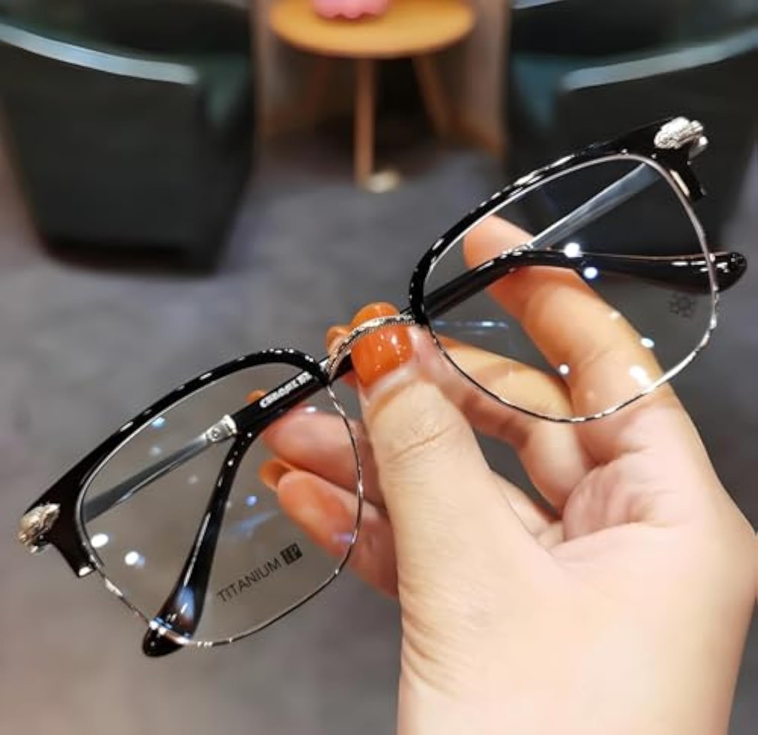 Ultra Light Anti Blue Presbyopic Glasses, Titanium Frame HD Reading ...