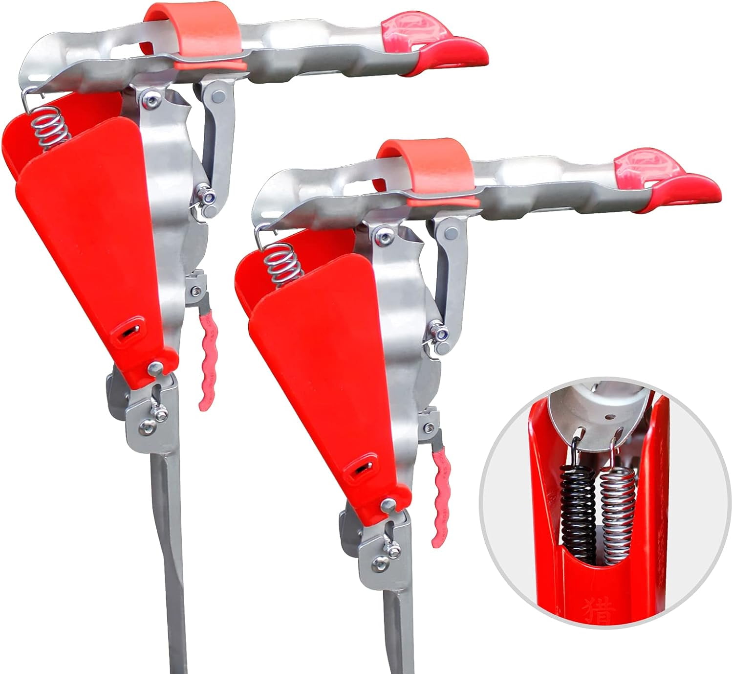 Double Spring Fishing Pole Stand, Stainless Steel Auto Rod Holder with ...