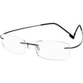 Ultra Light Memory Titanium Alloy Rimless Flexible Reading Glasses Gold ...