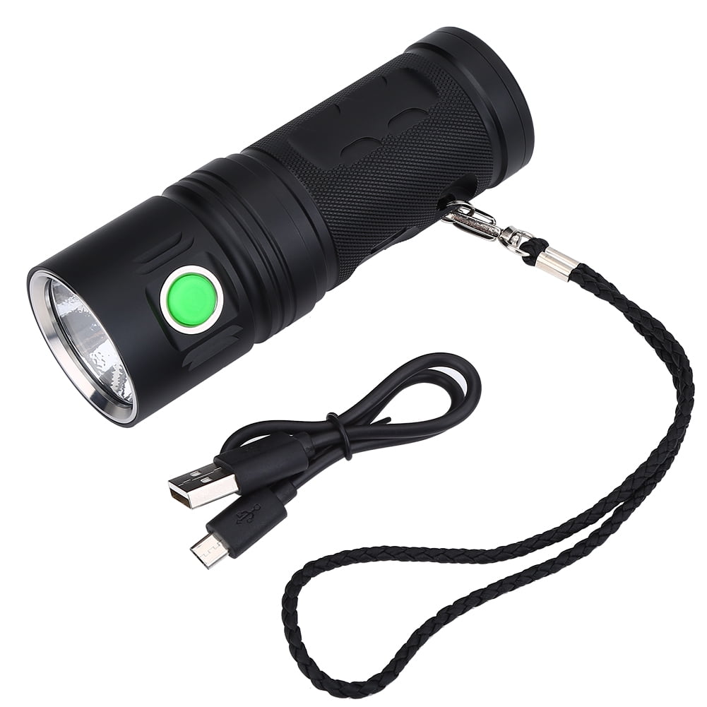 Ultra Light Portable Waterproof Rechargeable LED Flashlight Mini Torch ...