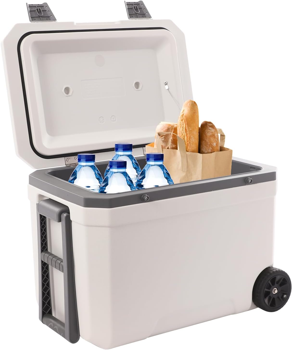 Ultra-Light Portable Wheeled Cooler Insulated Ice Chest, 45L/12Gal for ...