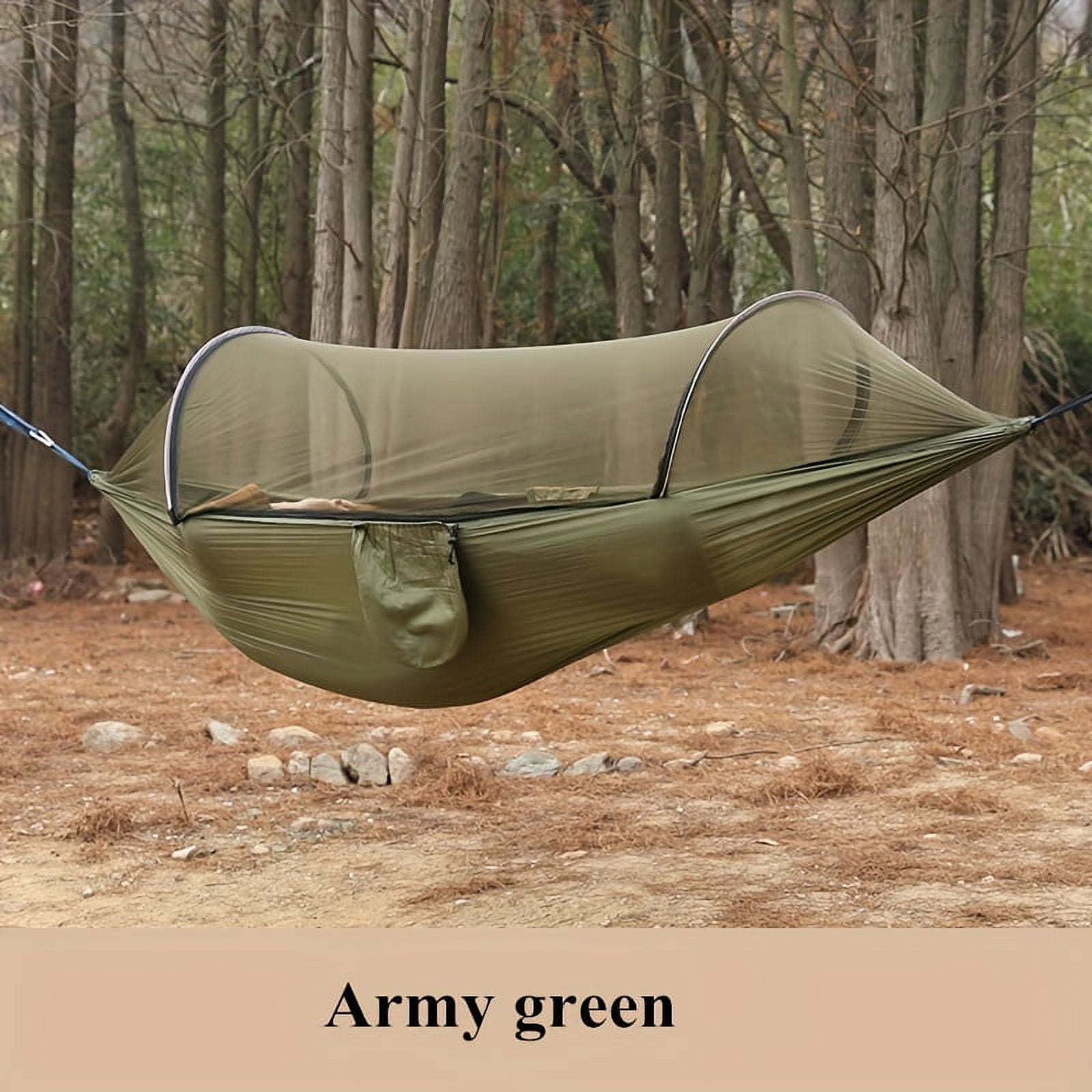 Ultra-Light, Spacious Camping Hammock with Automatic Setup & Built-In ...