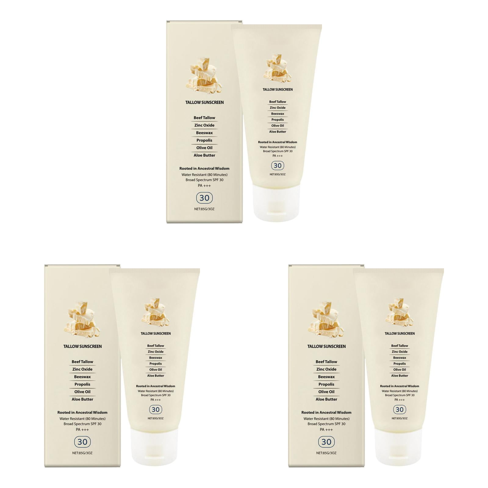 Ultra Light Sunscreen 50+ PA++++ - Grass Fed Beef Tallow Formula with ...