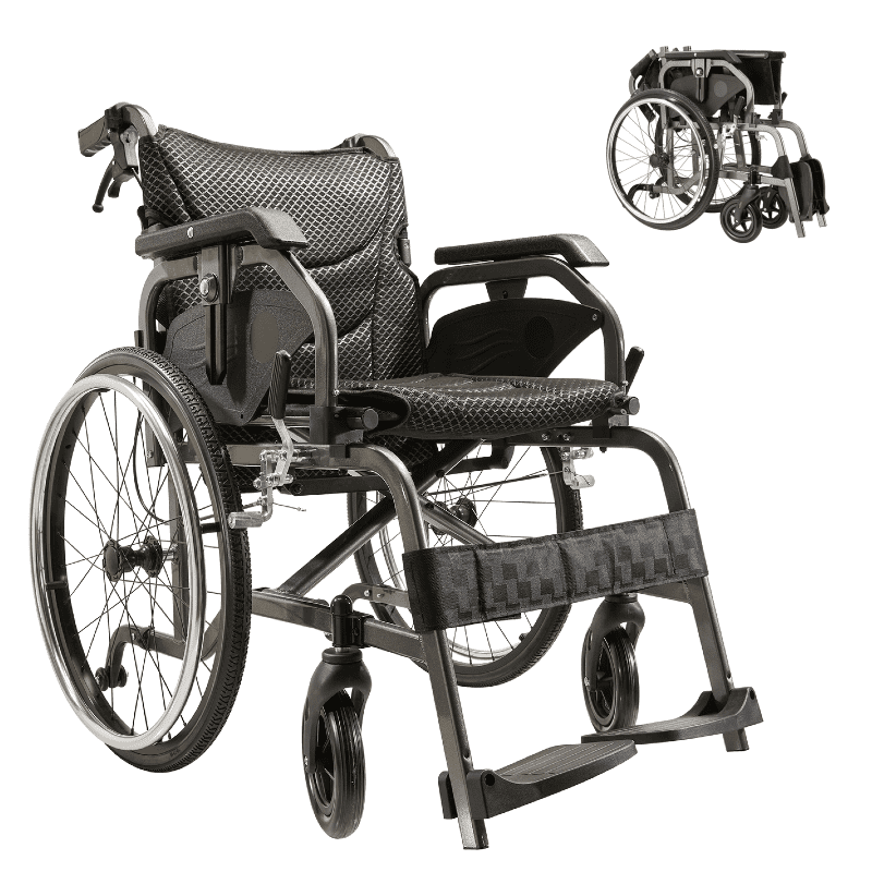 Ultra Lightweight 28 lbs Foldable Wheelchair for Adults & Seniors ...
